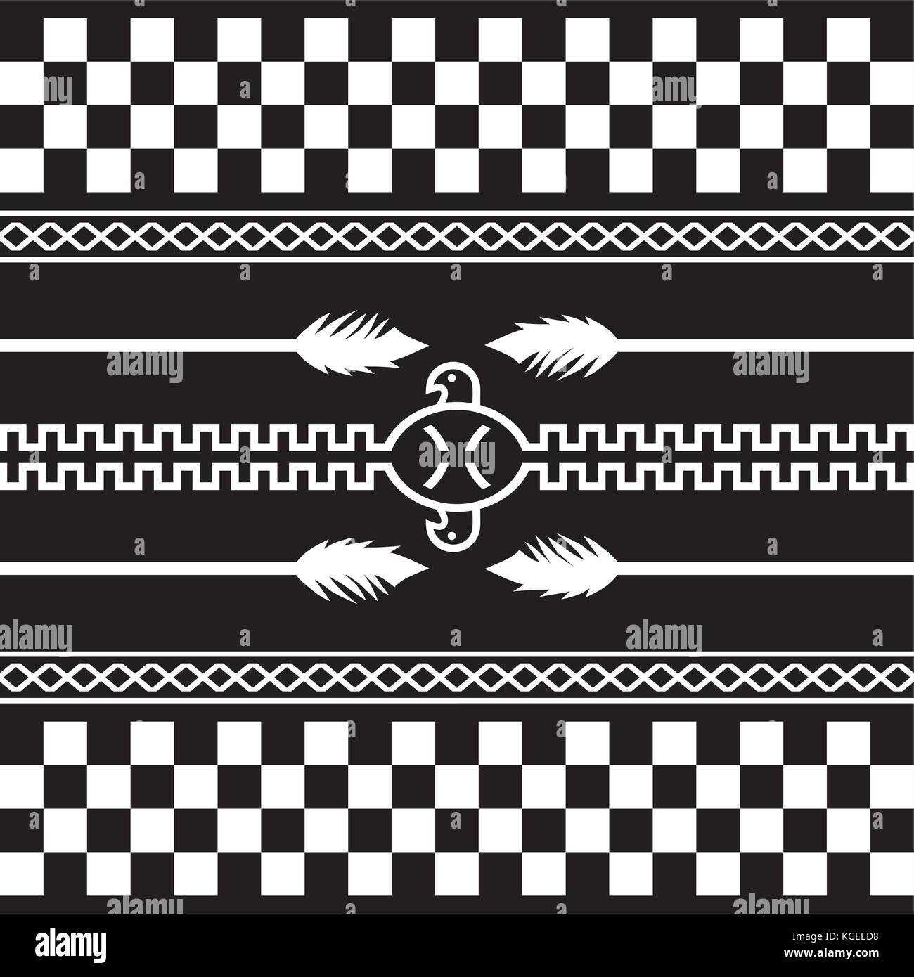 native american pattern vector graphic art illustration Stock Vector ...