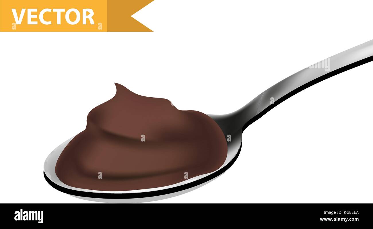 Cocoa on teaspoon Stock Vector Images - Alamy