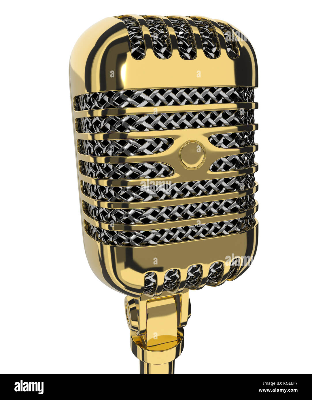 Vintage studio microphone. 3D render Stock Photo - Alamy