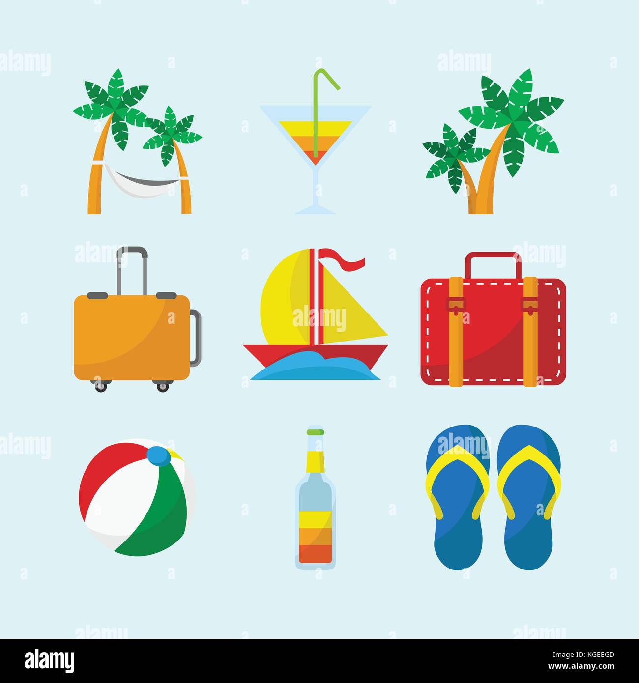 Traveling Icon Set Stock Vector Image & Art - Alamy