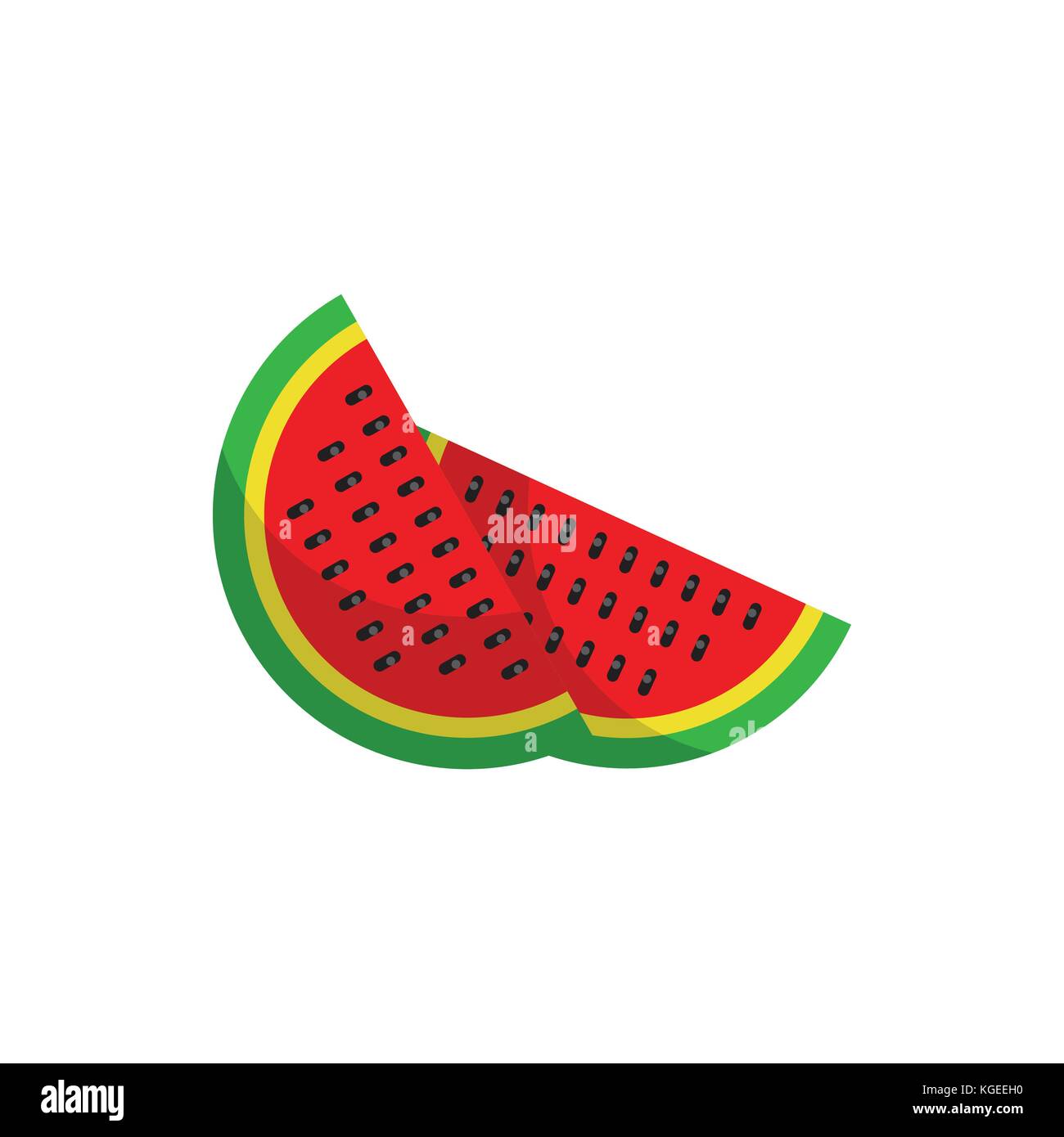 Watermelon fruit fresh shadow vector hi-res stock photography and ...