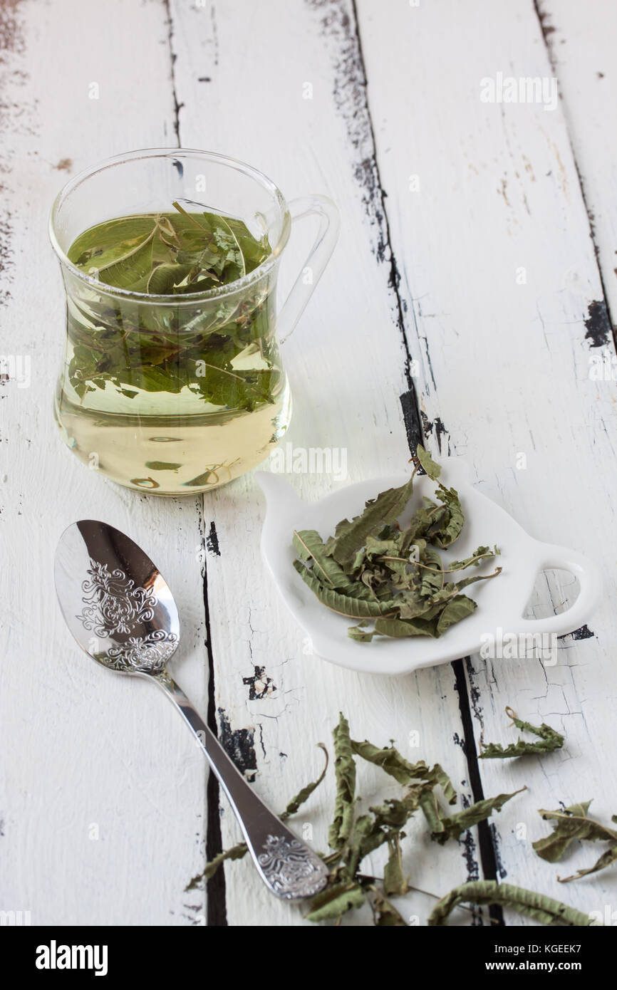lemon balm melissa tea Stock Photo - Alamy