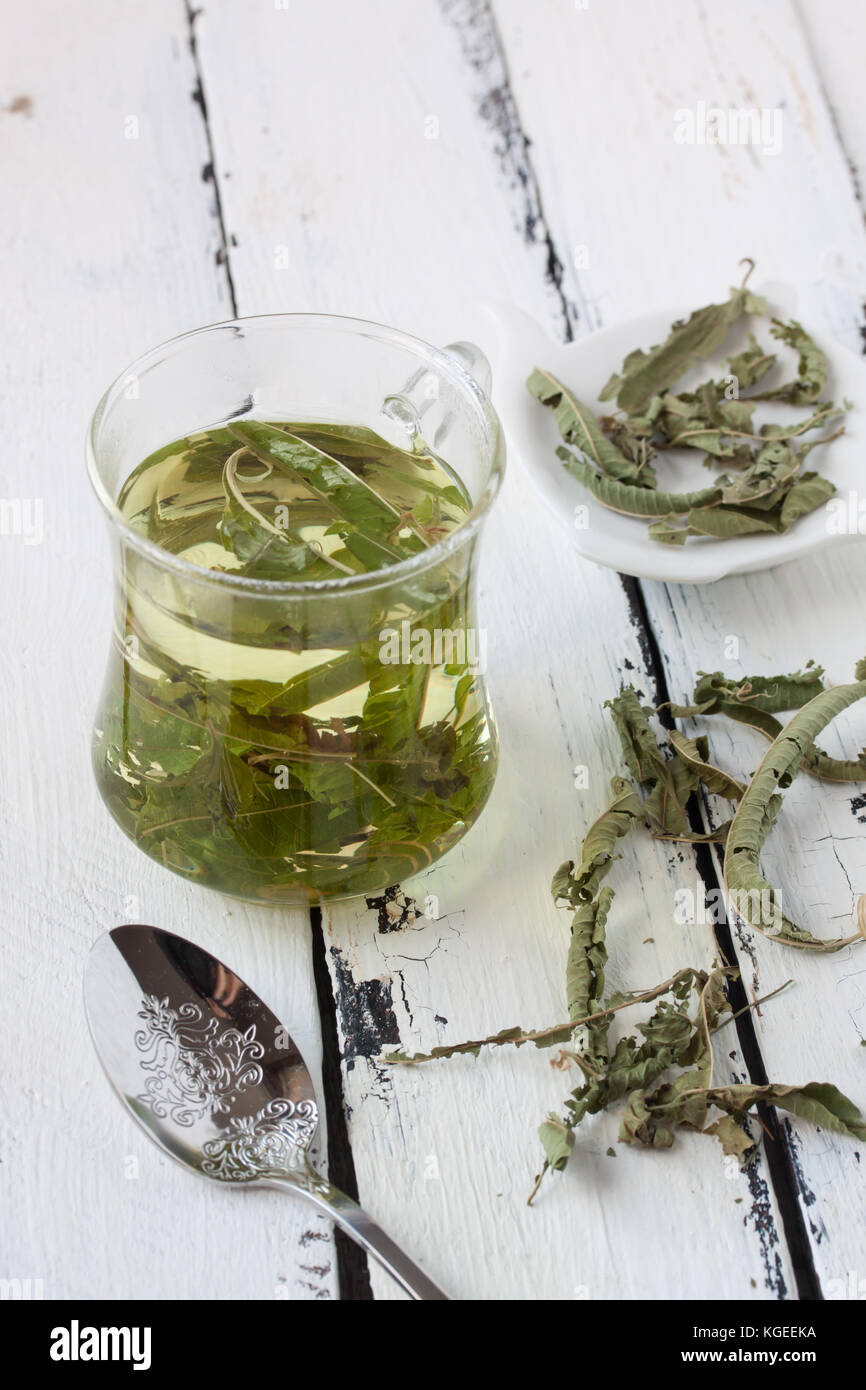 lemon balm melissa tea Stock Photo - Alamy