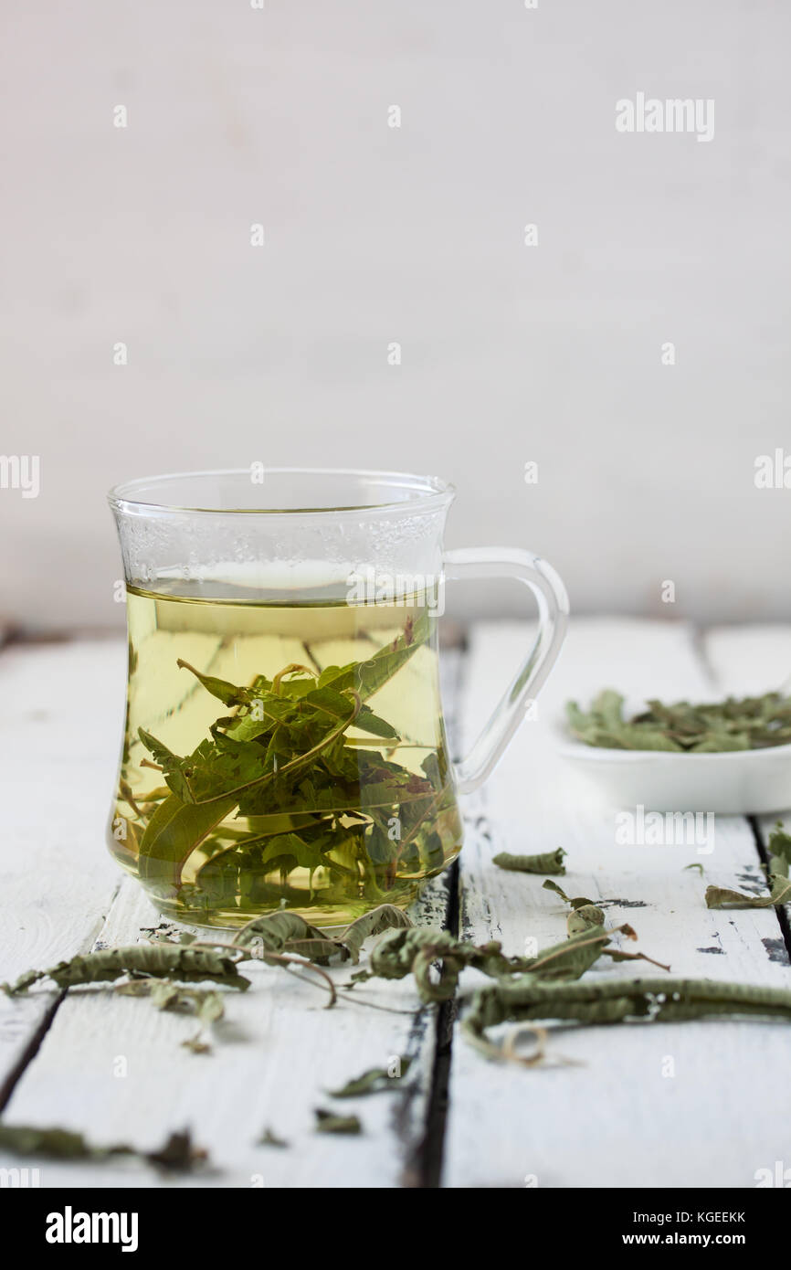 lemon balm melissa tea Stock Photo - Alamy