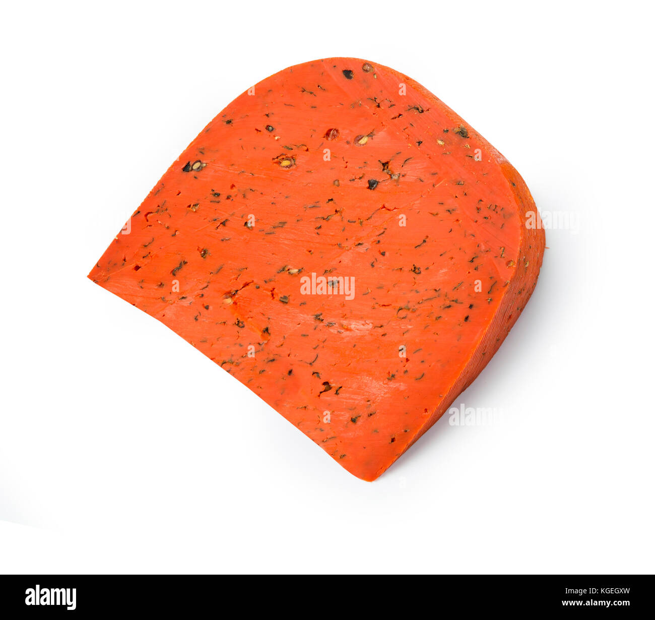 red cheese isolated on white background with clipping path Stock Photo ...