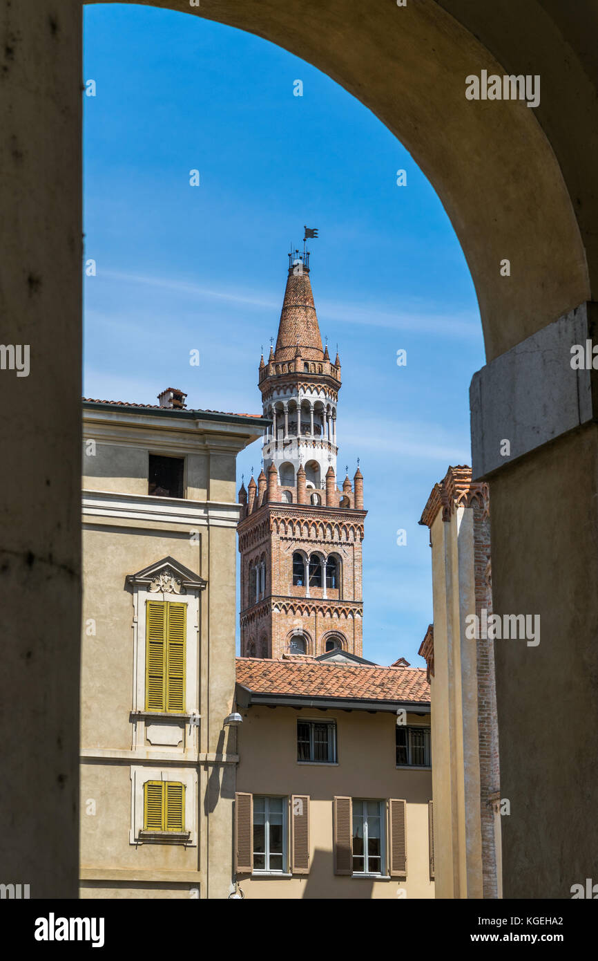 Tower of the cathedral in Crema Italy Stock Photo - Alamy