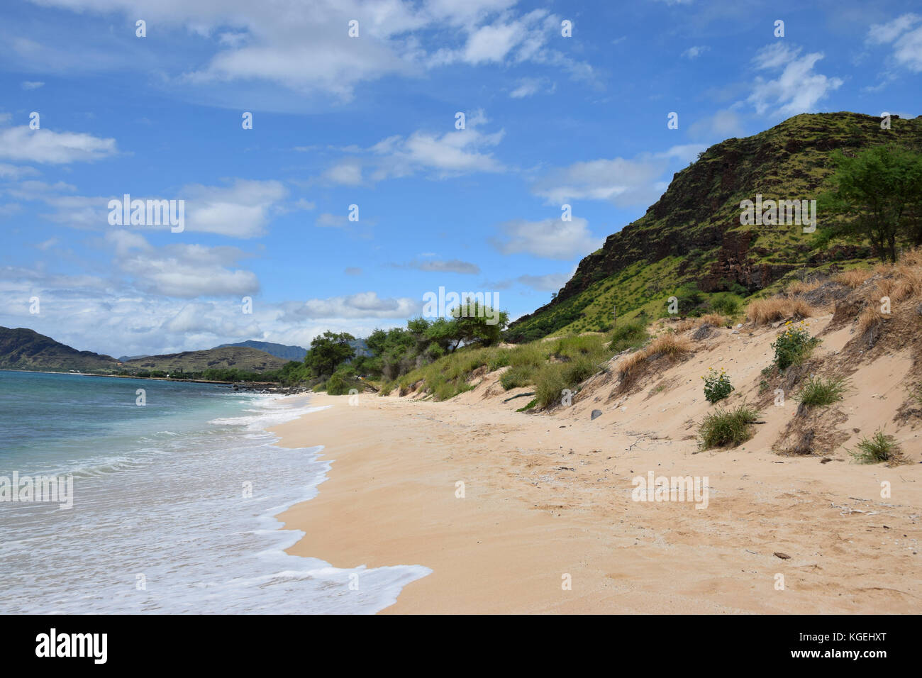 Nanakuli Beach - Oahu, Hawaii Stock Photo - Alamy