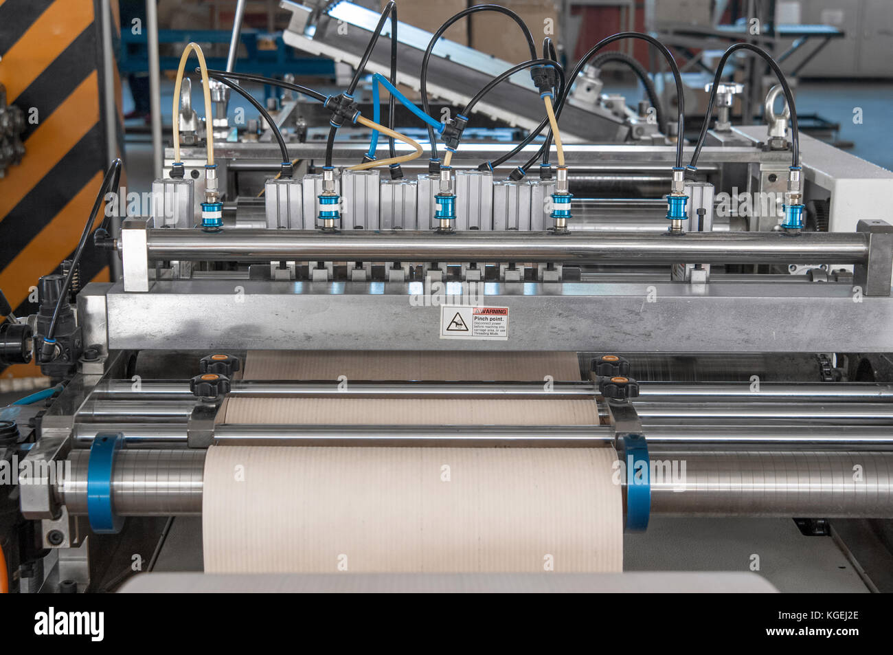 Corrugated cardboard production line hi-res stock photography and ...
