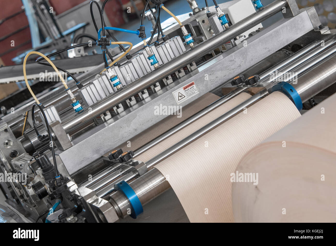 Corrugated cardboard production line hi-res stock photography and ...