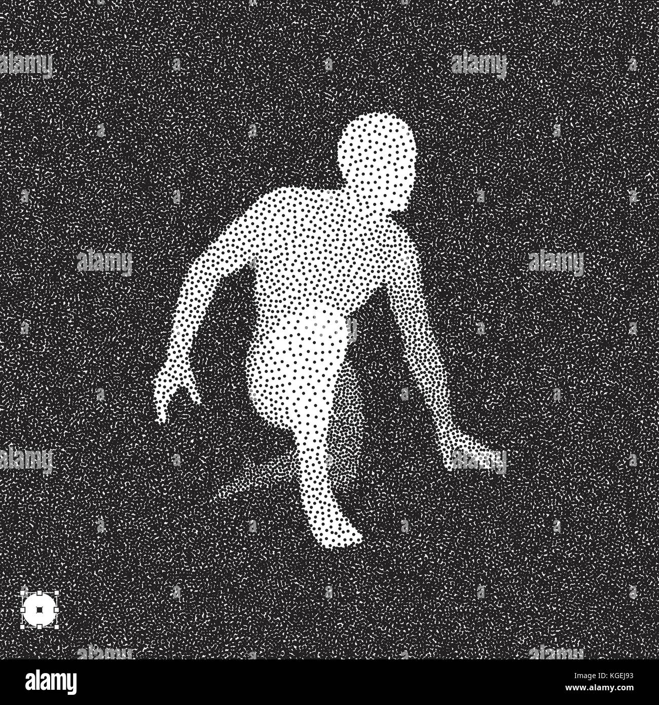 Athlete at starting position ready to start a race. Runner ready for ...