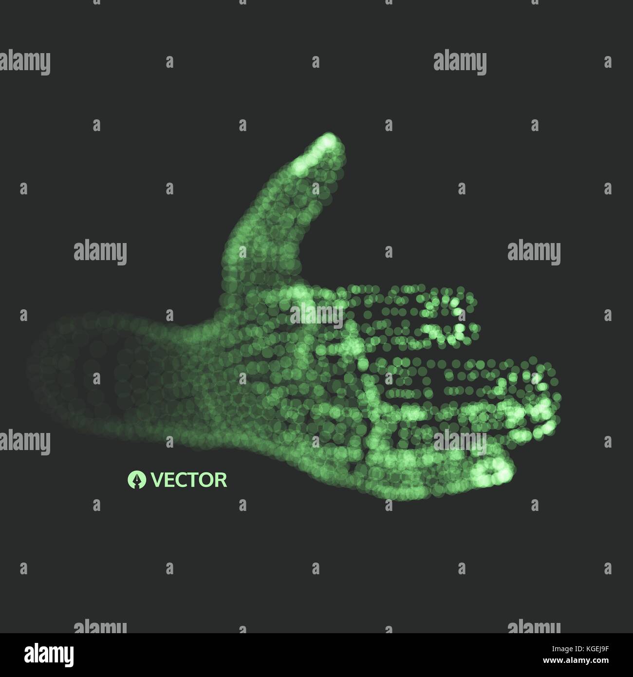 Human Arm. Hand Model. Connection structure. Future technology concept ...