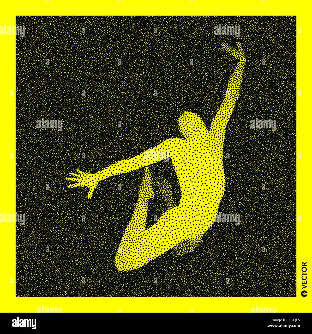 Dancer 3d human body Stock Vector Images - Alamy