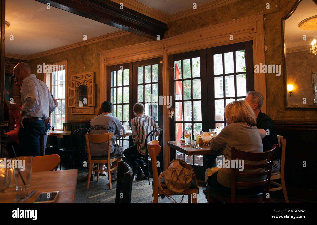 Karlas Restaurant in New Hope - Pennsylvania - USA Stock Photo - Alamy