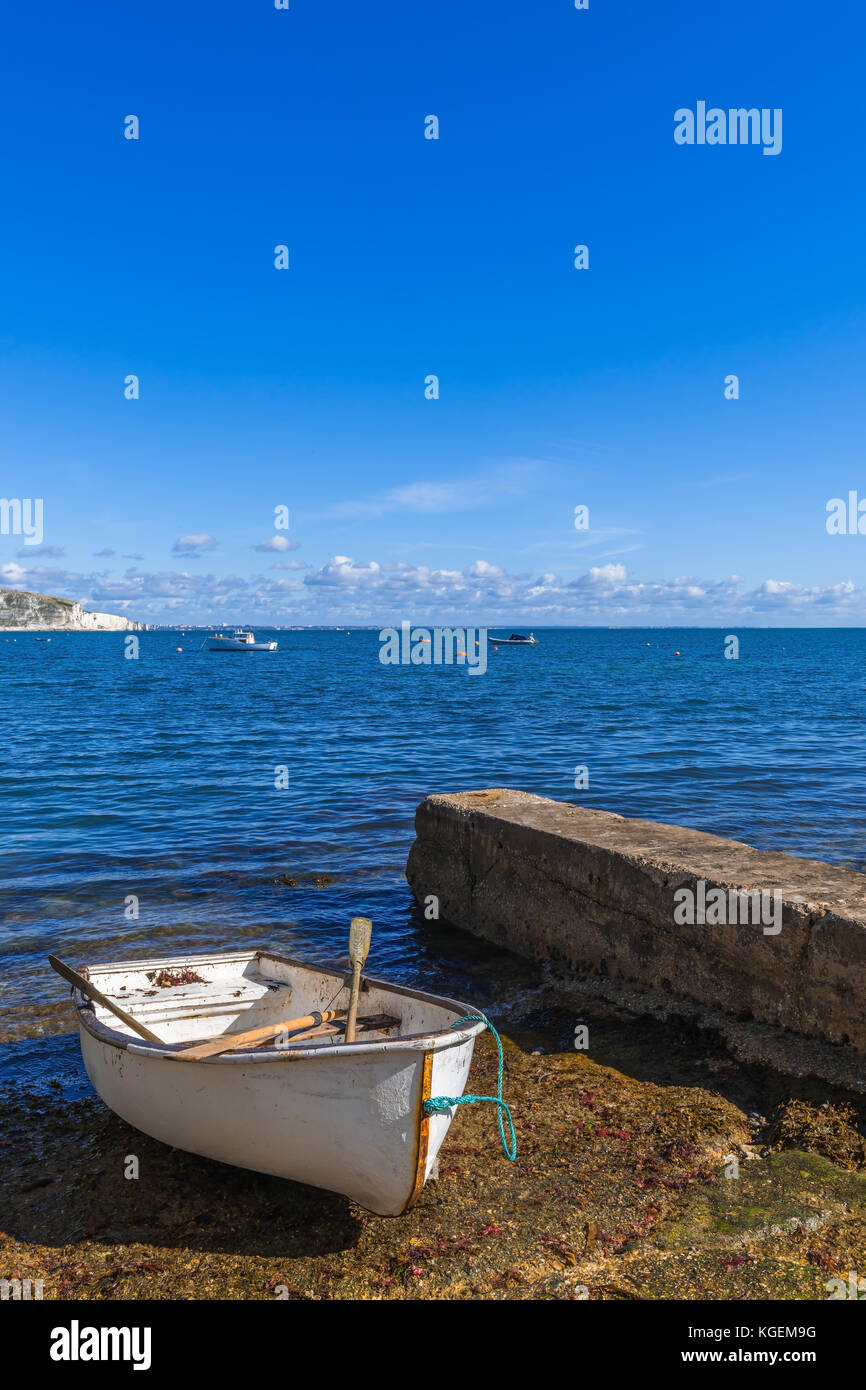 Boat at Swanage in Dorset Stock Photo - Alamy