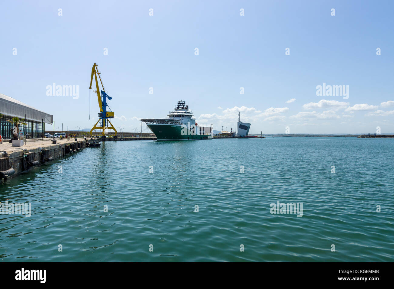 BURGAS, BULGARIA - AUGUST 20, 2017: An Inspection, Maintenance and ...
