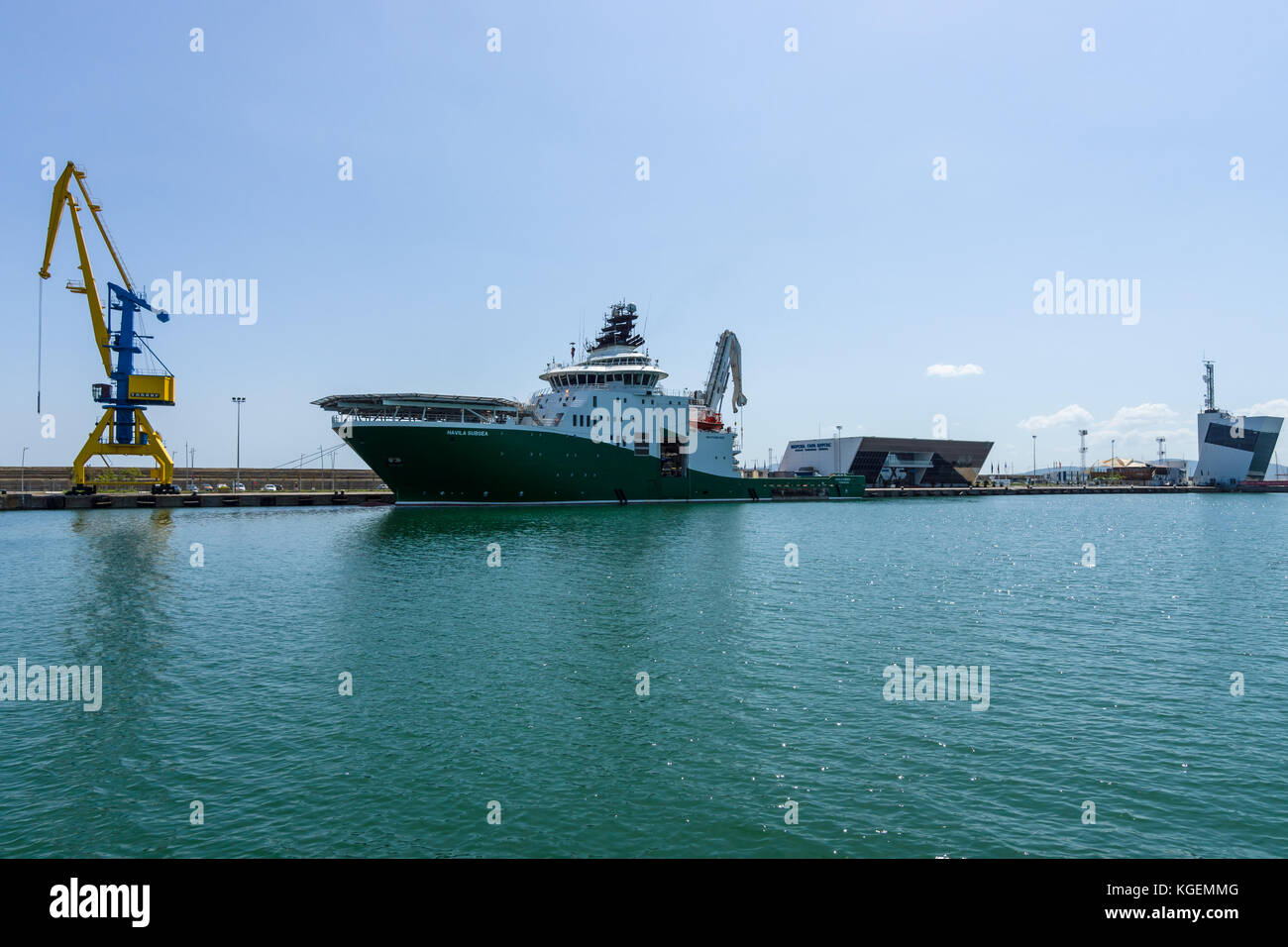BURGAS, BULGARIA - AUGUST 20, 2017: An Inspection, Maintenance and ...