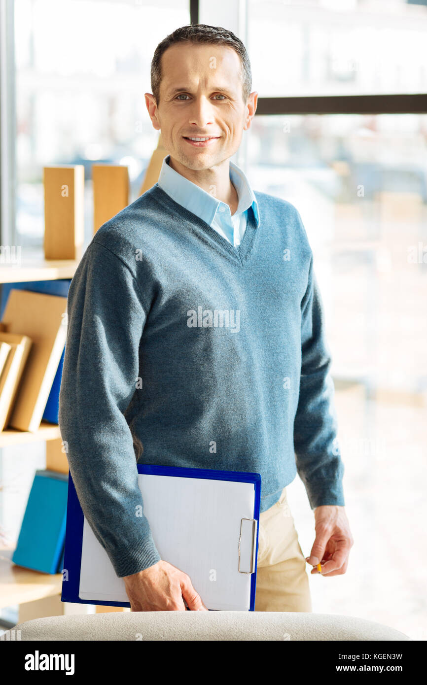 Handsome nice man looking at you Stock Photo - Alamy