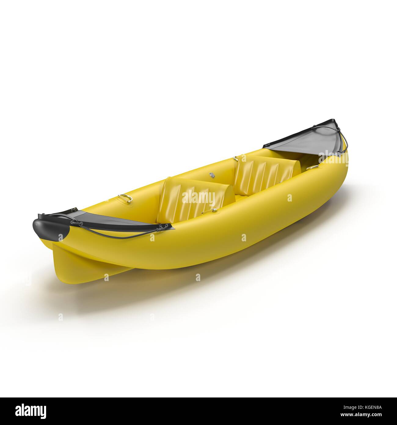 Yellow inflatable boat Cut Out Stock Images & Pictures - Alamy