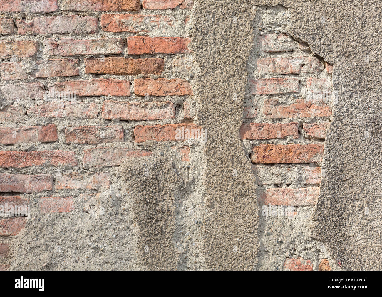 old plastered brick wall texture urban background Stock Photo - Alamy