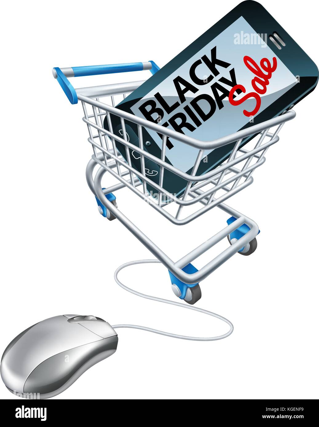 Black friday smartphone vector Stock Vector Images - Alamy