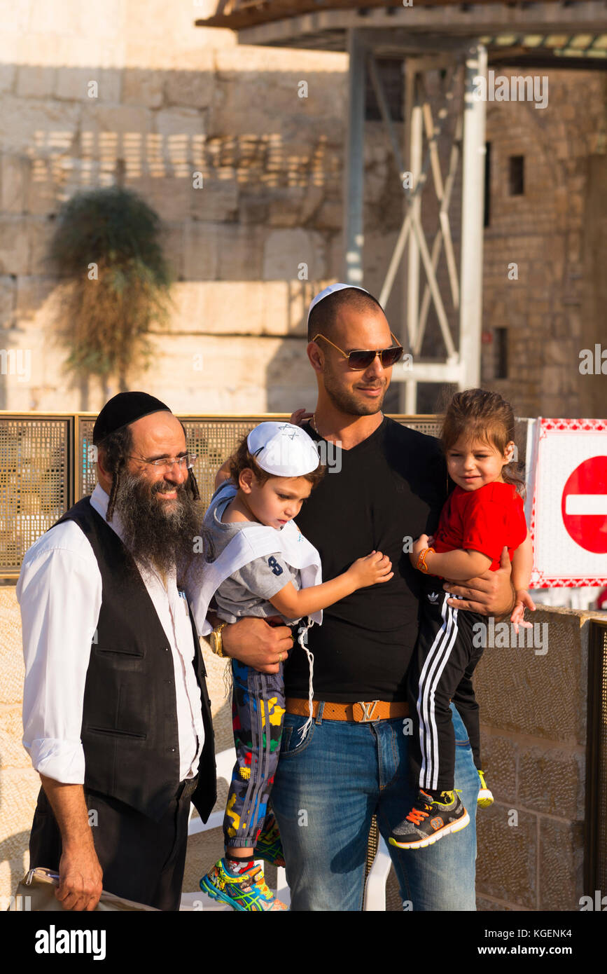 Israel The Holy Land Jerusalem Old City religious Jew Jewish men kippur ...
