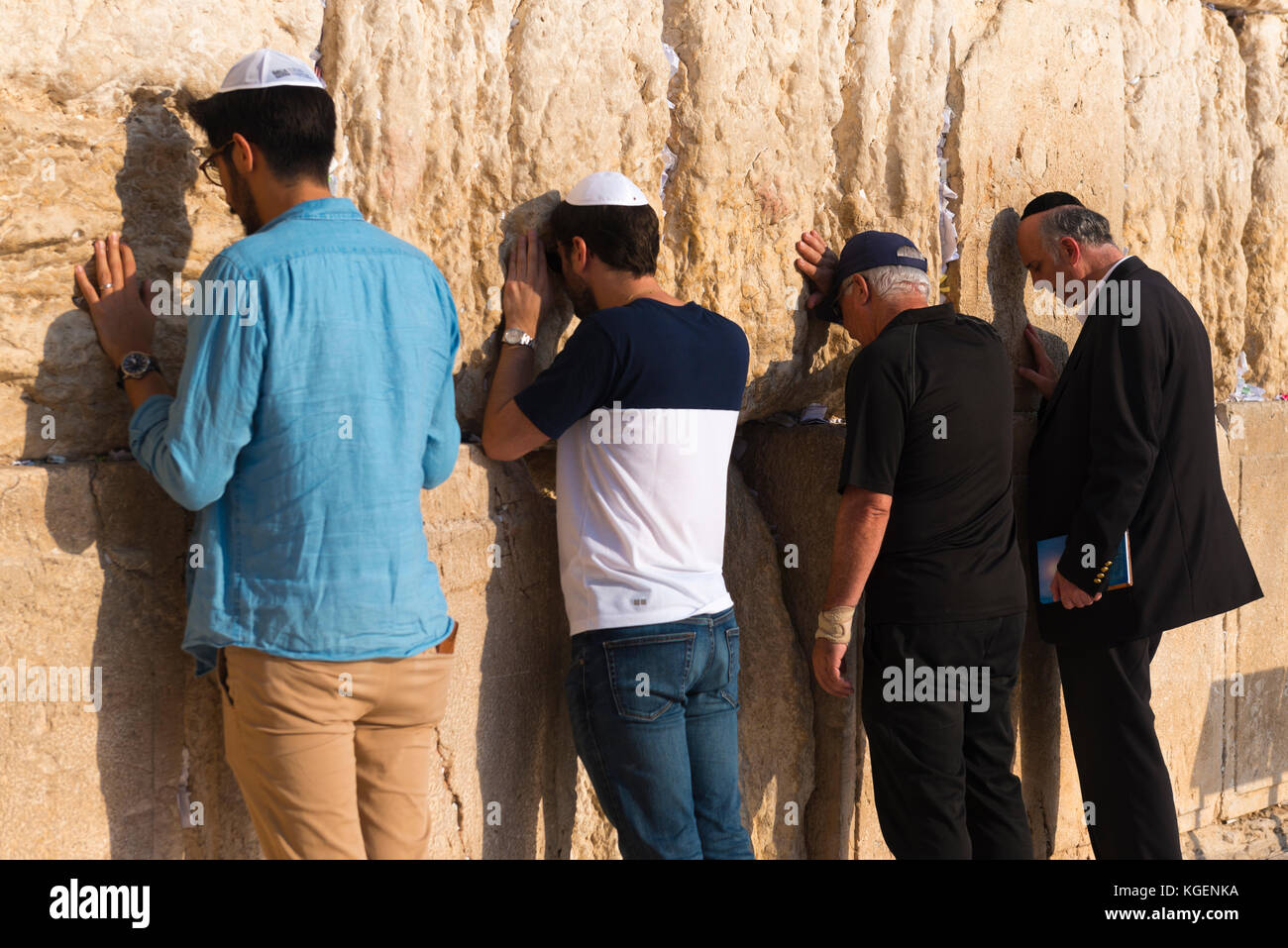 Israel The Holy Land Jerusalem Old City religious Jew Jewish man kippur ...