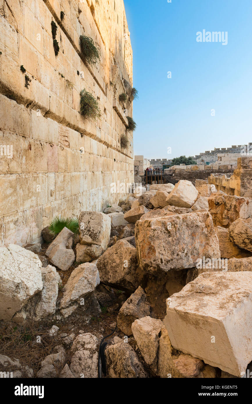 Israel The Holy Land Jerusalem old city Azarat Yisrael Plaza Ophel ...