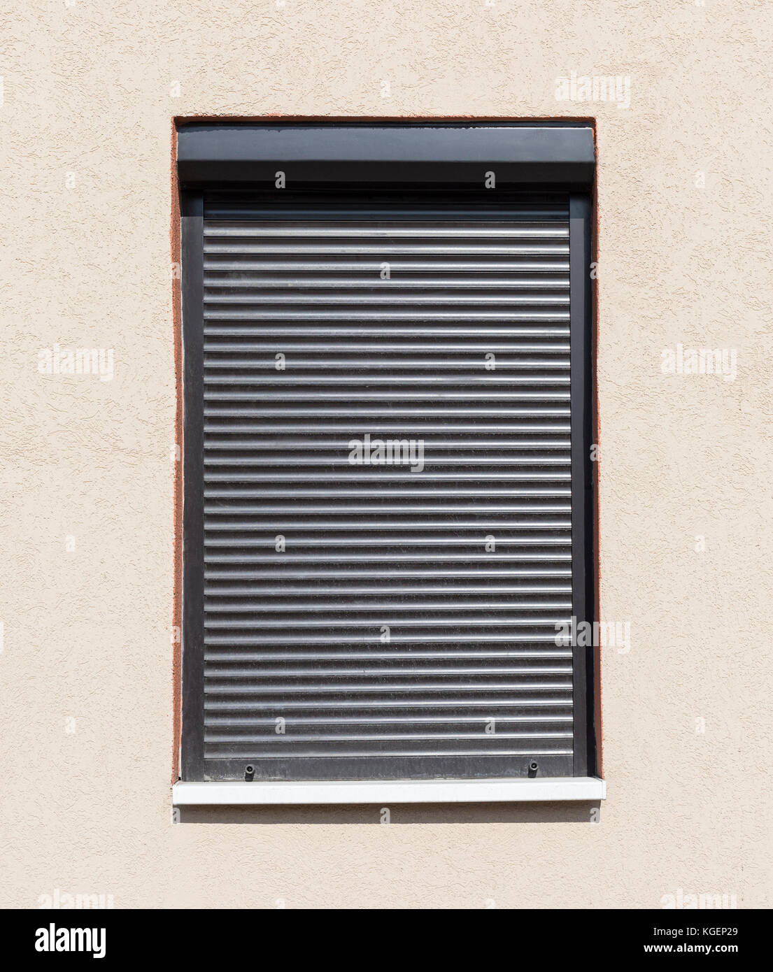 metal roller window shutter background and texture Stock Photo - Alamy