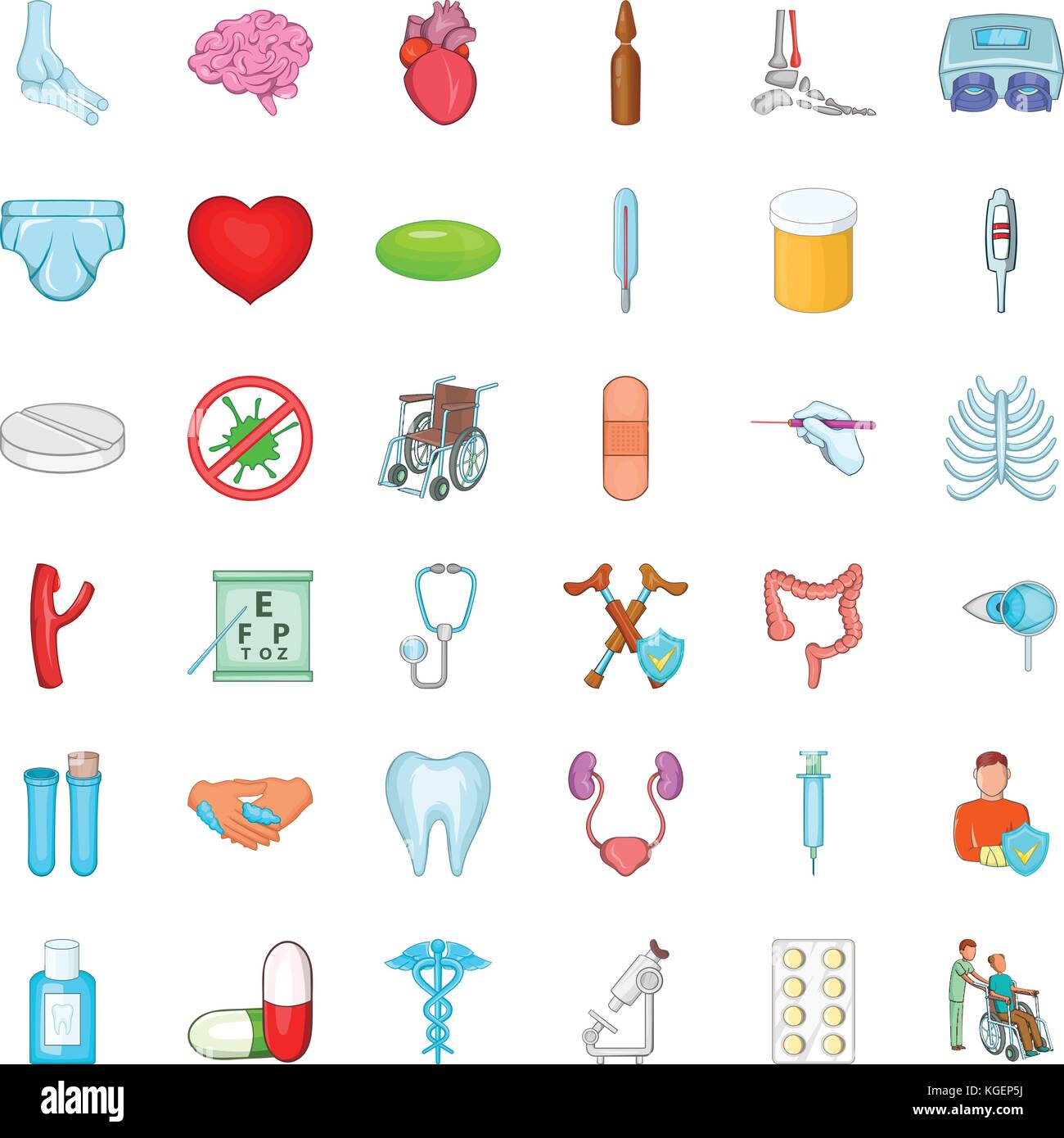 Therapy icons set, cartoon style Stock Vector Image & Art - Alamy