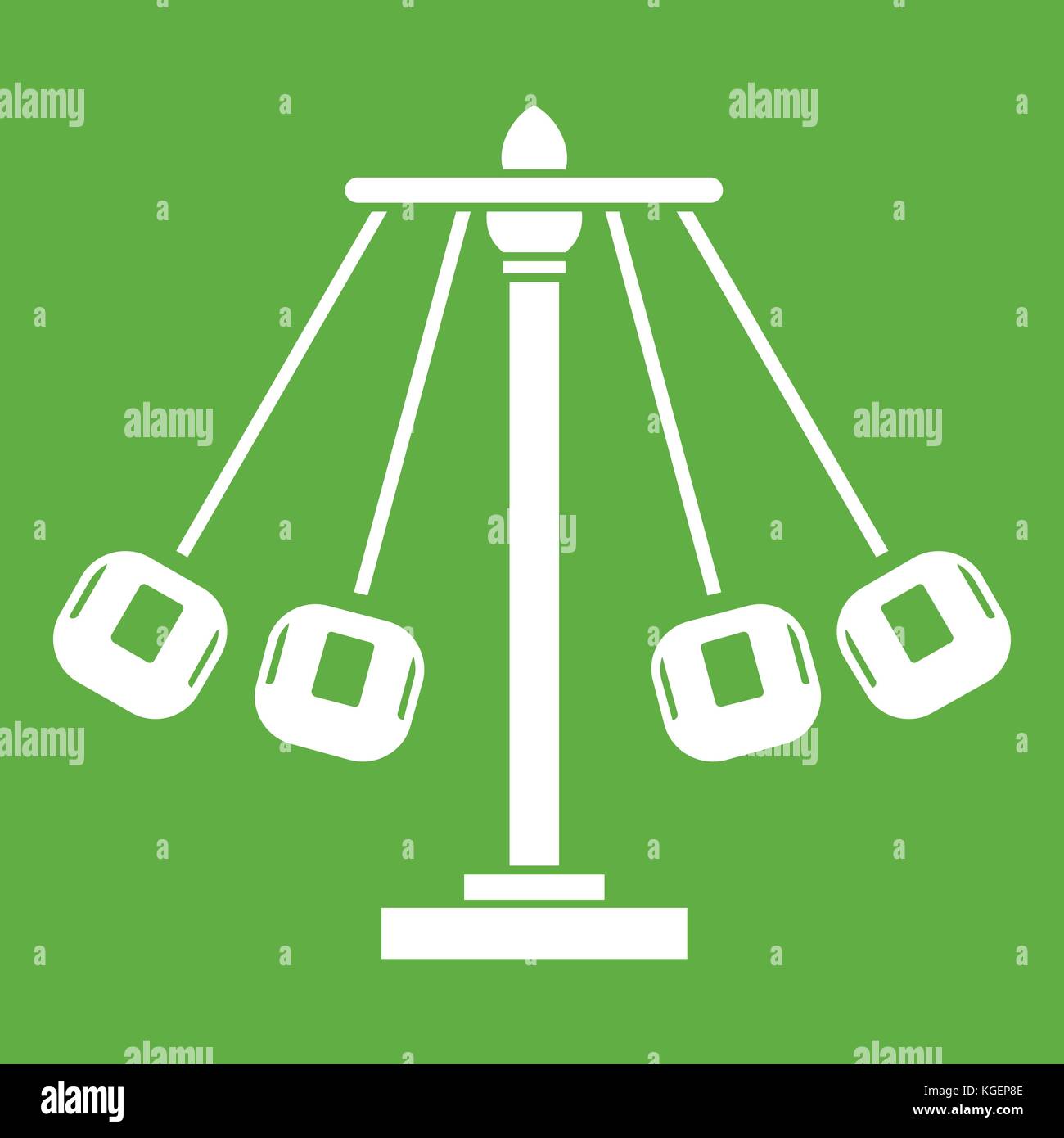 Carnival swing ride icon green Stock Vector Image & Art - Alamy