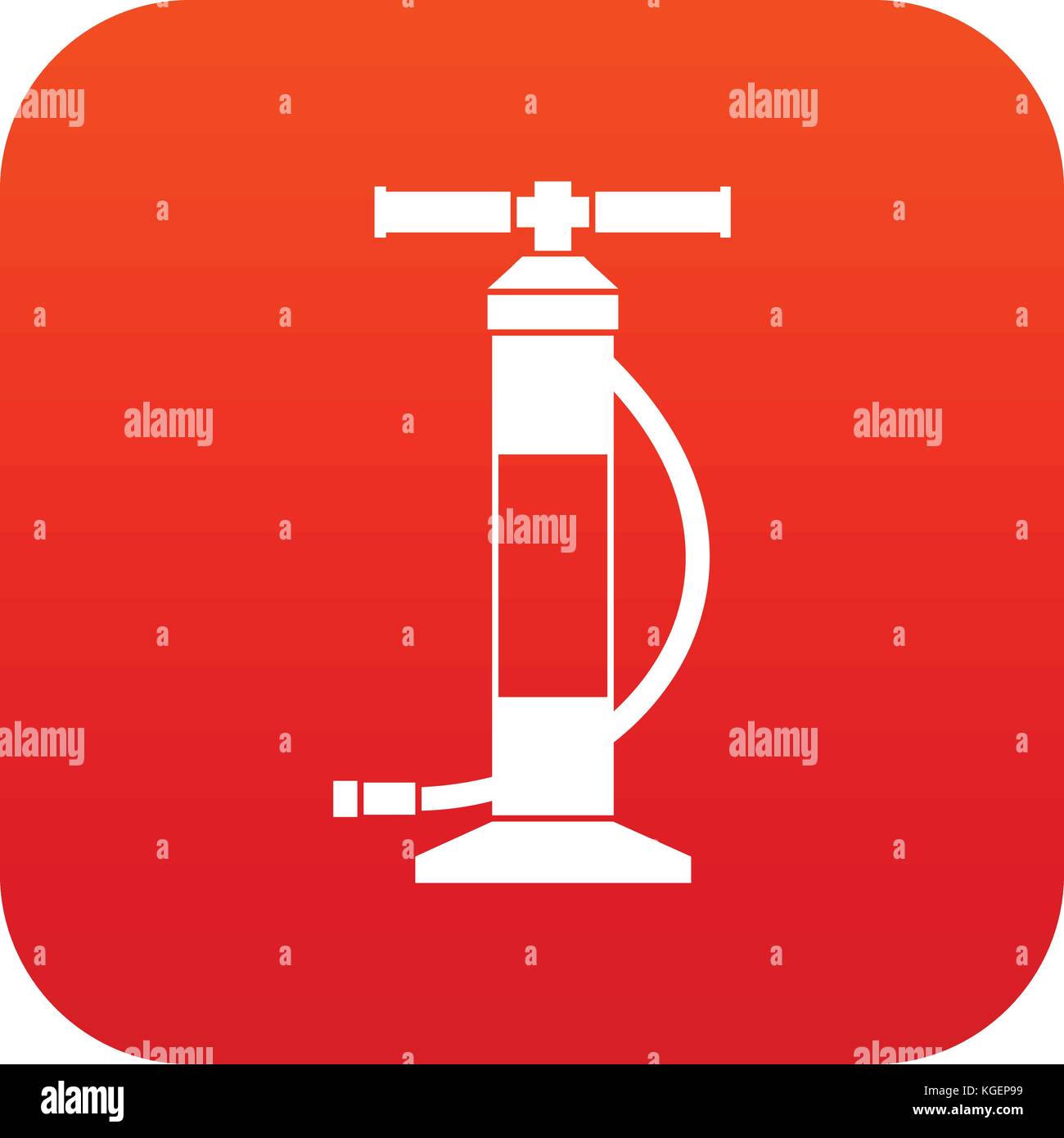 Hand air pump icon digital red Stock Vector Image & Art - Alamy