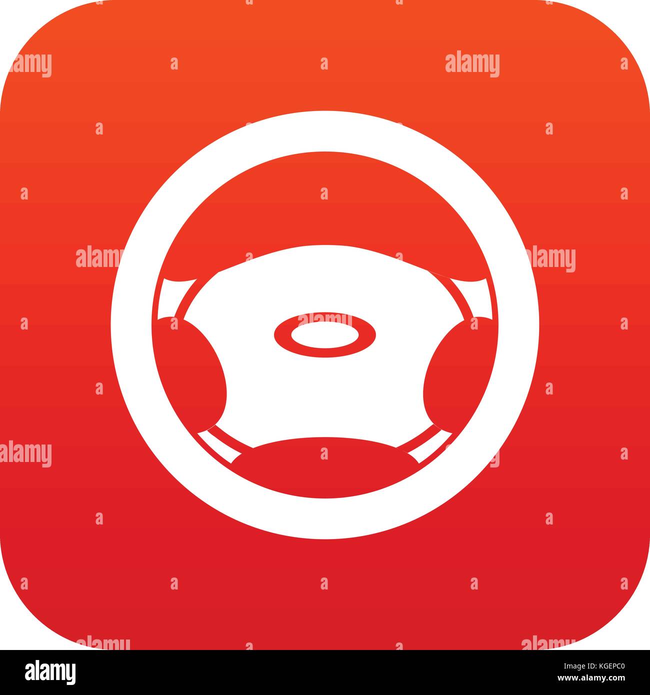 Steering, wheel icon digital red Stock Vector Image & Art - Alamy