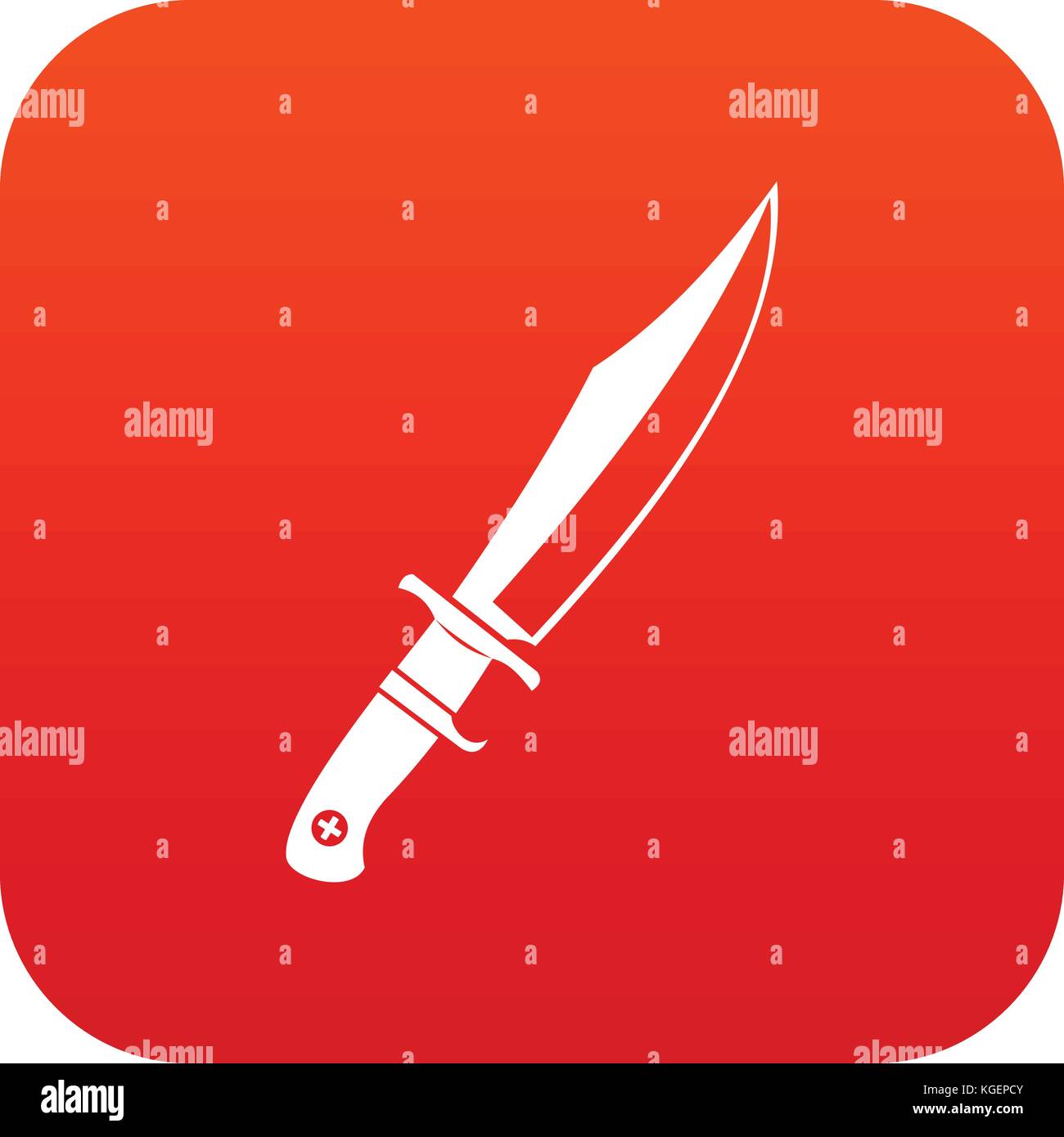Dagger icon digital red Stock Vector Image & Art - Alamy