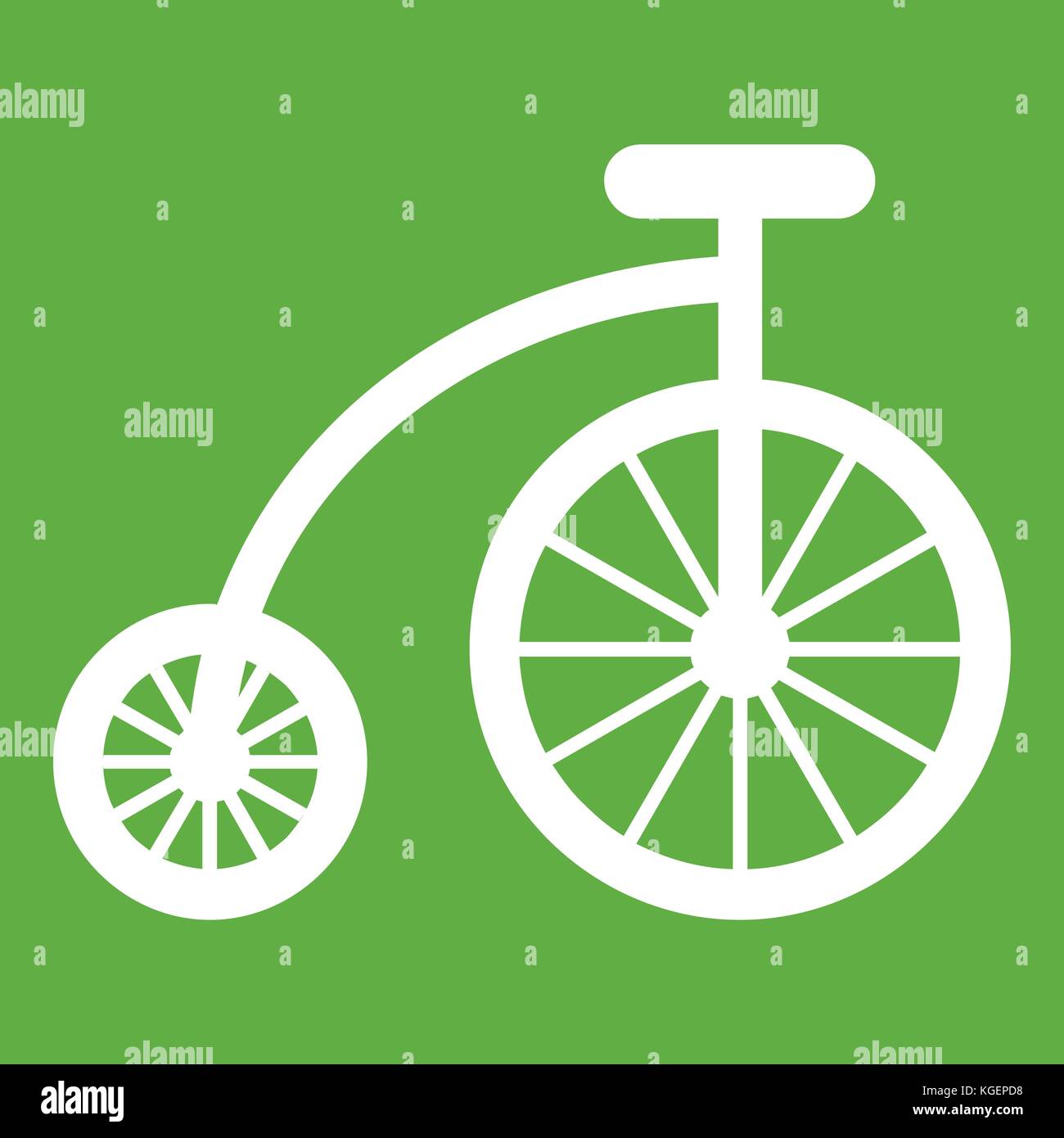 Children bicycle icon green Stock Vector Image & Art - Alamy