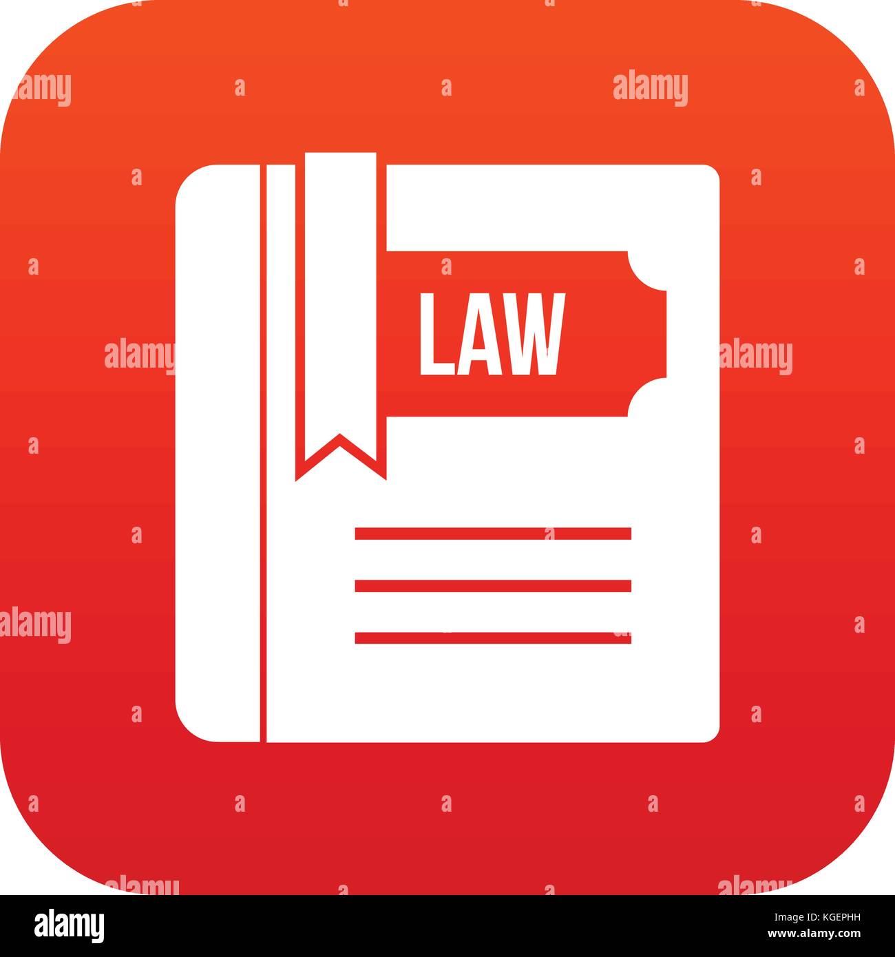 Law book icon digital red Stock Vector Image & Art - Alamy