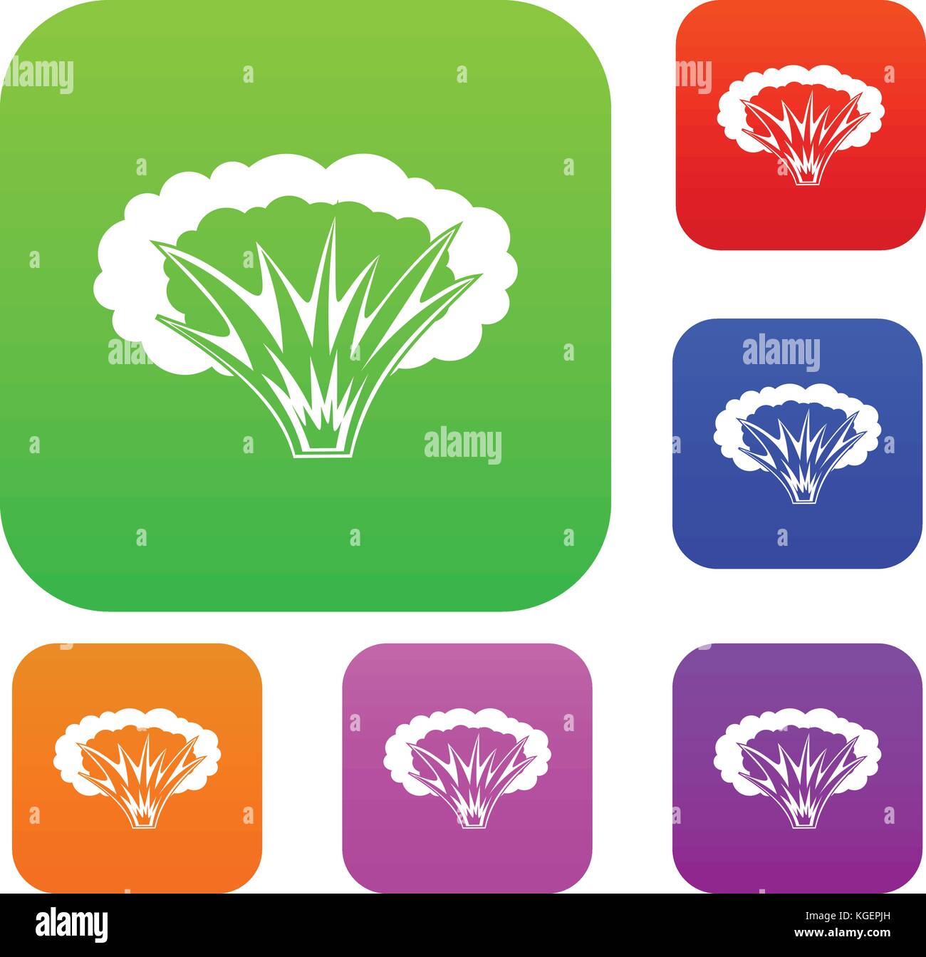 Atomical explosion set color collection Stock Vector Image & Art - Alamy
