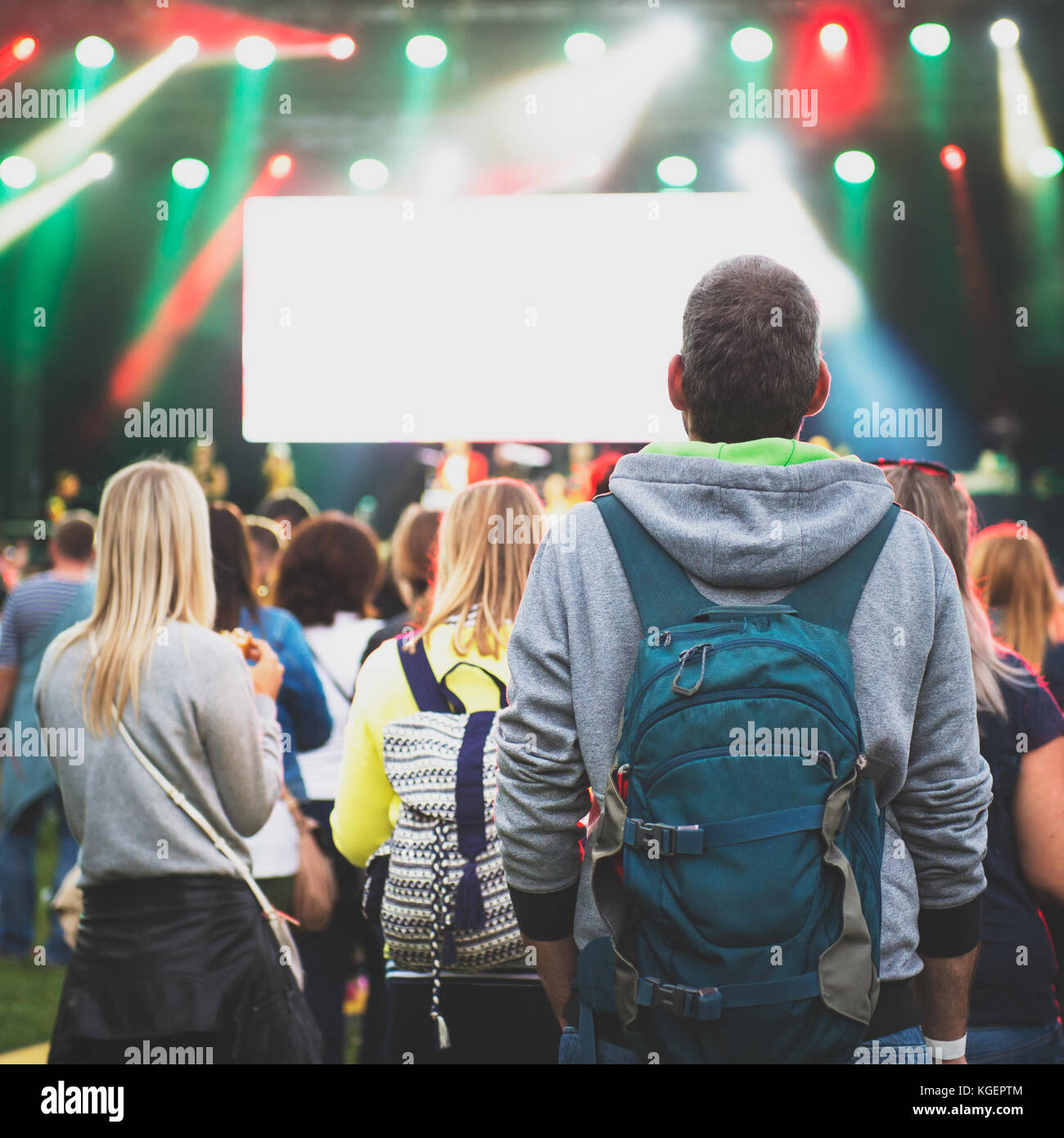 People enjoying an outdoors music, culture, community event, festival ...