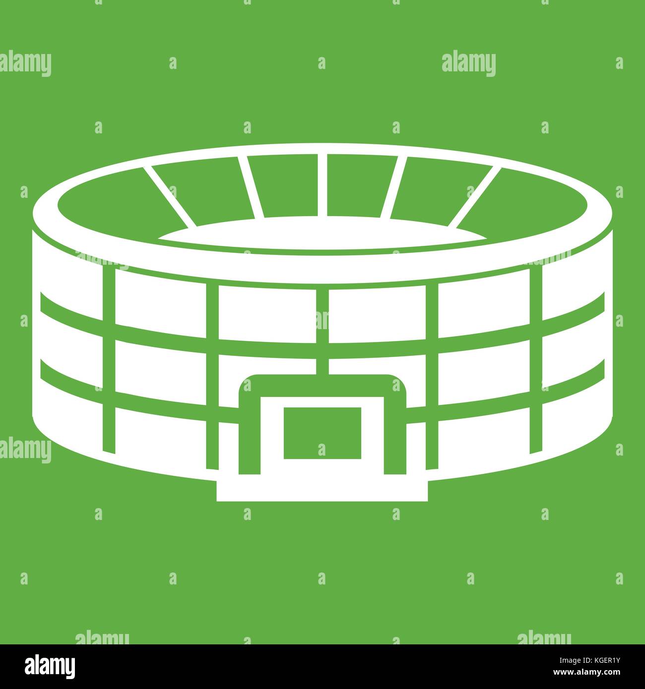 Stadium icon green Stock Vector Image & Art - Alamy