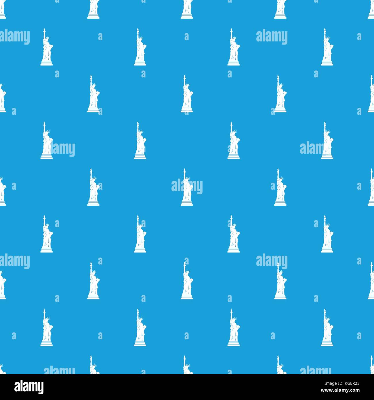 Statue of liberty pattern seamless blue Stock Vector Image & Art - Alamy