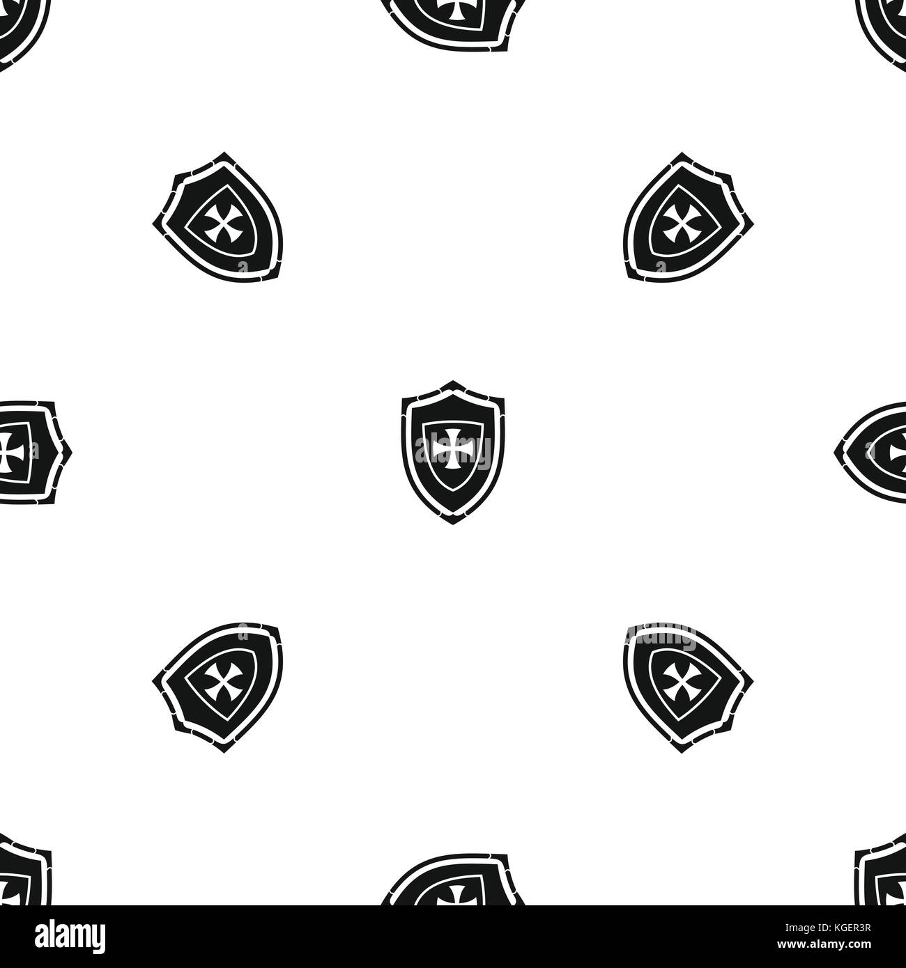 Shield with cross pattern seamless black Stock Vector Image & Art - Alamy
