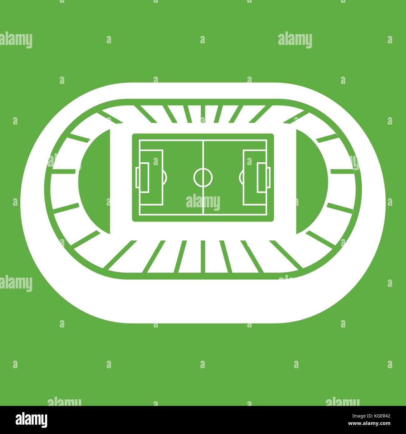 Stadium top view icon green Stock Vector Image & Art - Alamy