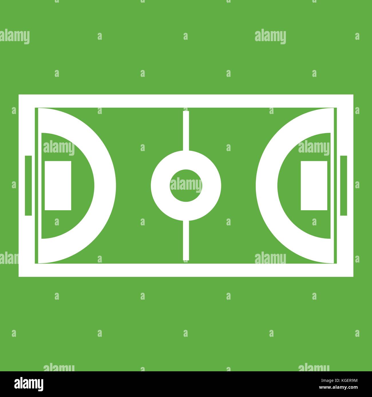 Futsal or indoor soccer field icon green Stock Vector Image & Art - Alamy