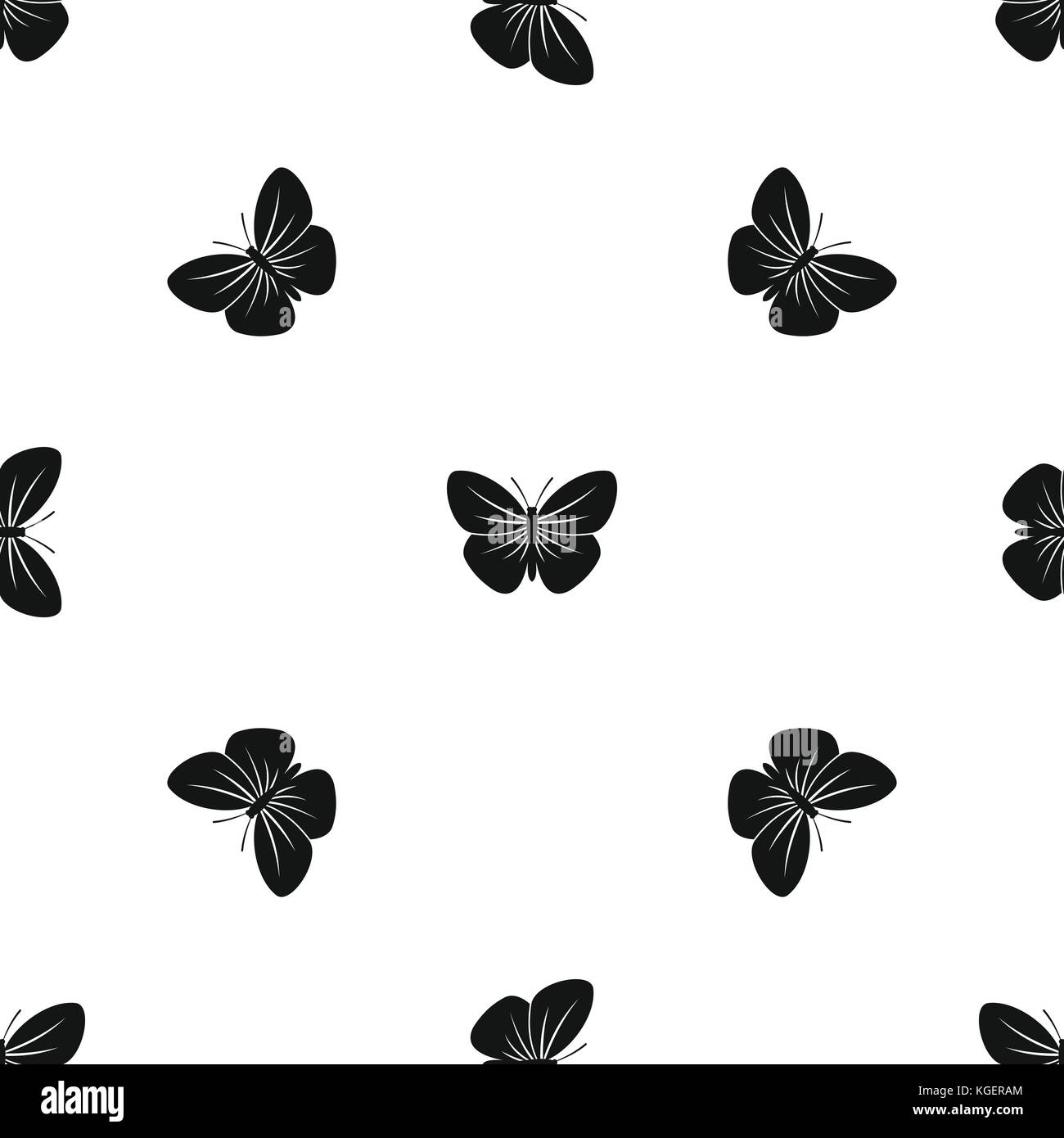 Black butterfly pattern seamless black Stock Vector Image & Art - Alamy