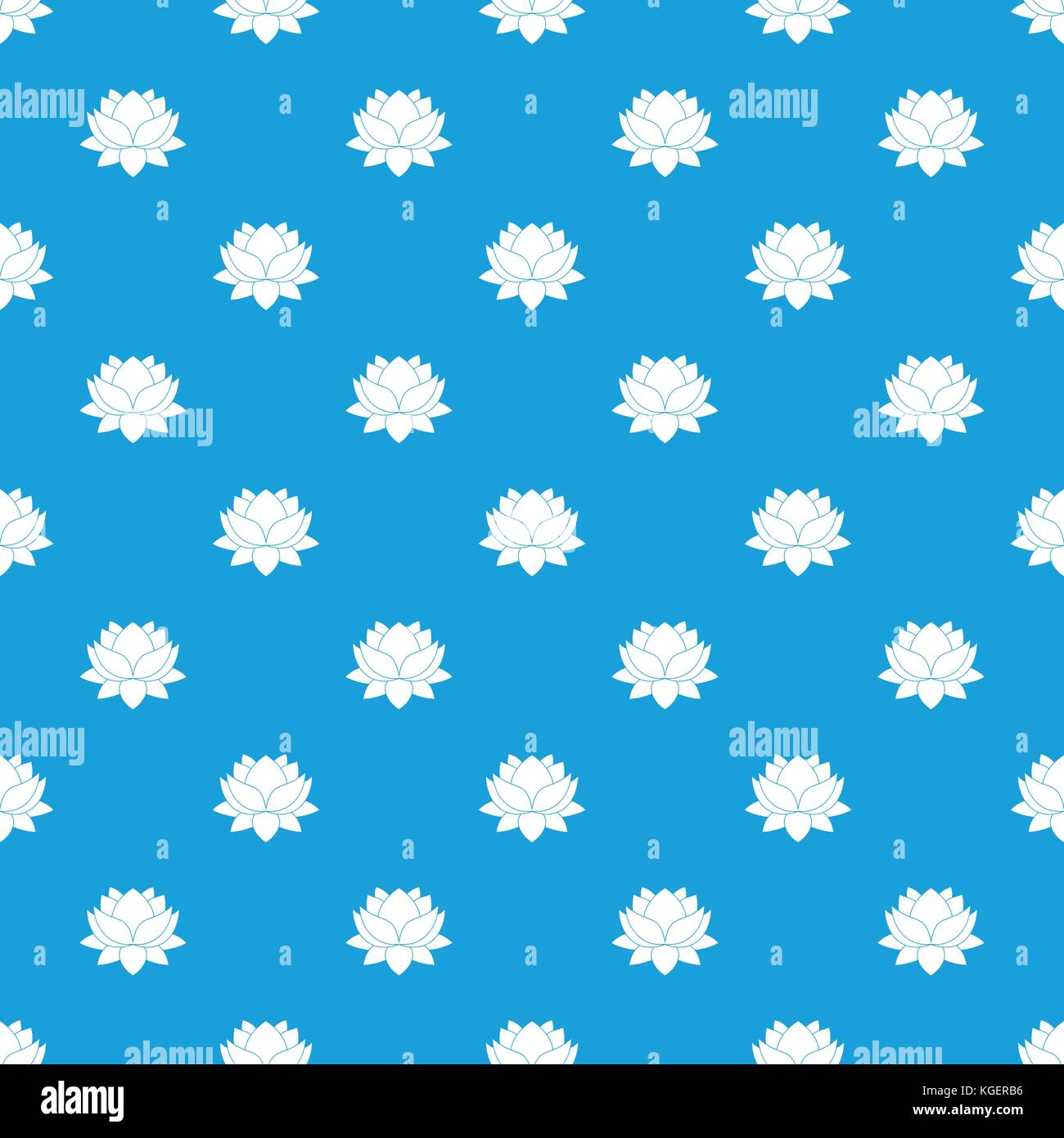 Water lily flower pattern seamless blue Stock Vector Image & Art - Alamy