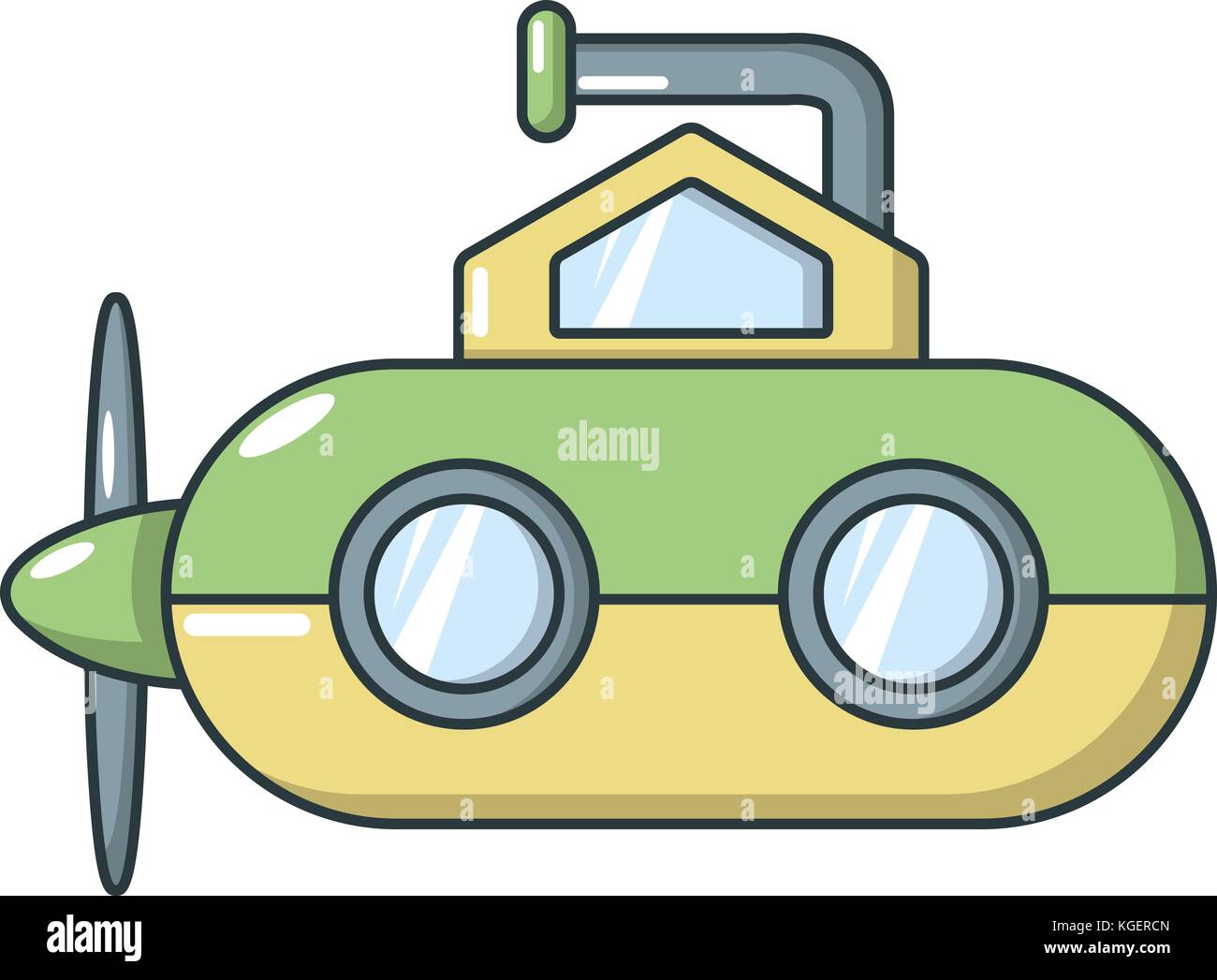 Submarine periscope icon, cartoon style Stock Vector Image & Art - Alamy