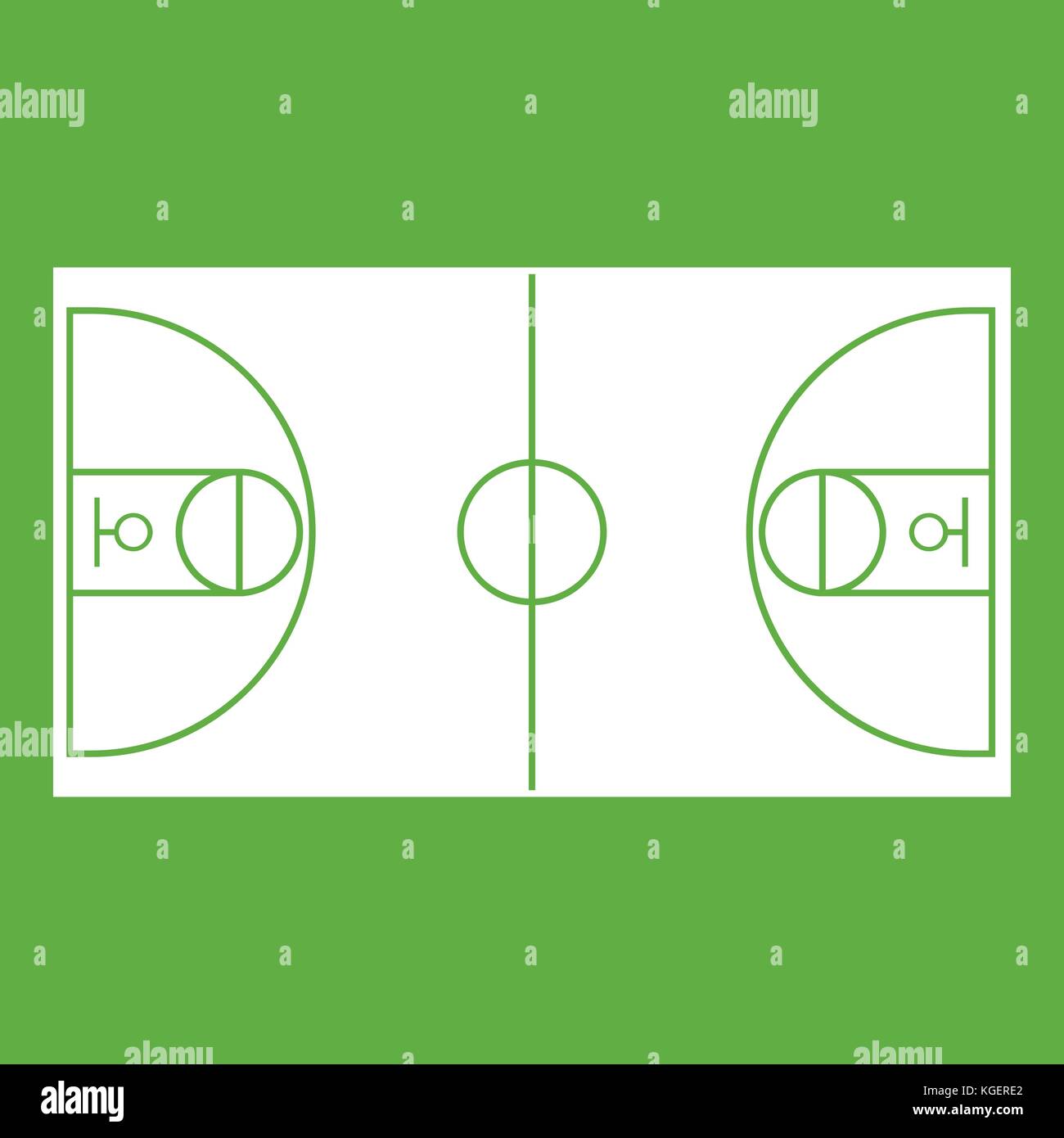 Basketball field icon green Stock Vector Image & Art - Alamy