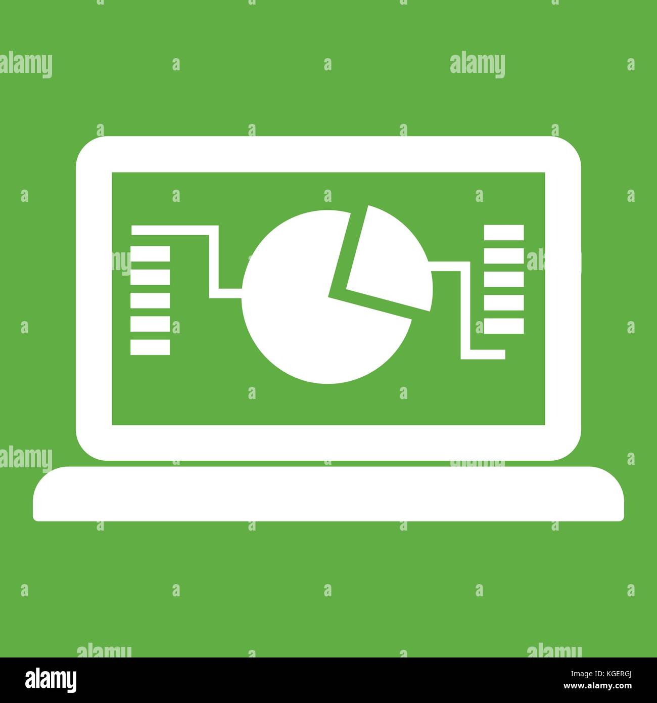Laptop phone green screen Stock Vector Images - Alamy