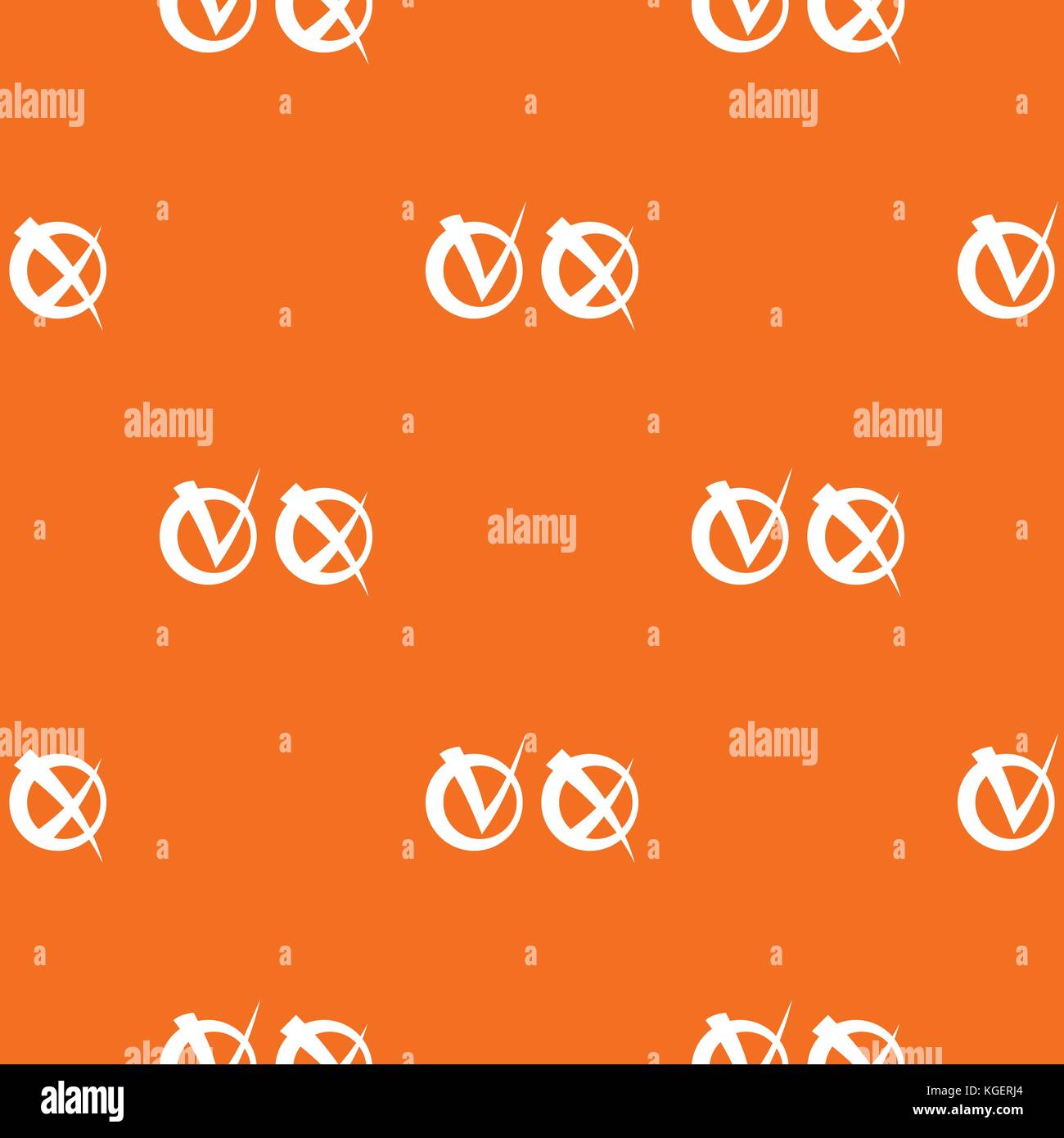 Tick and cross in circles pattern seamless Stock Vector Image & Art - Alamy