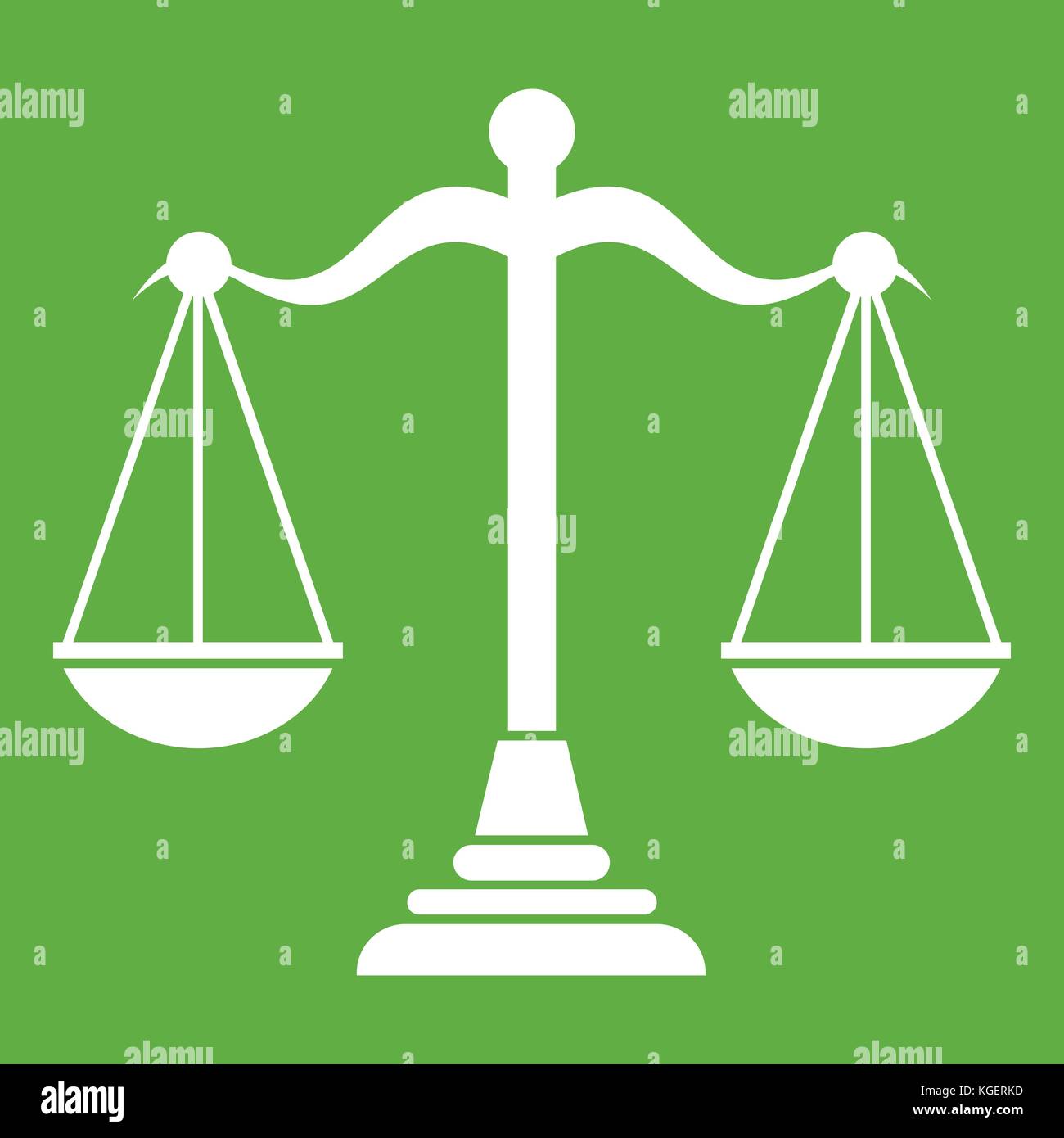 Balance scale icon green Stock Vector Image & Art - Alamy