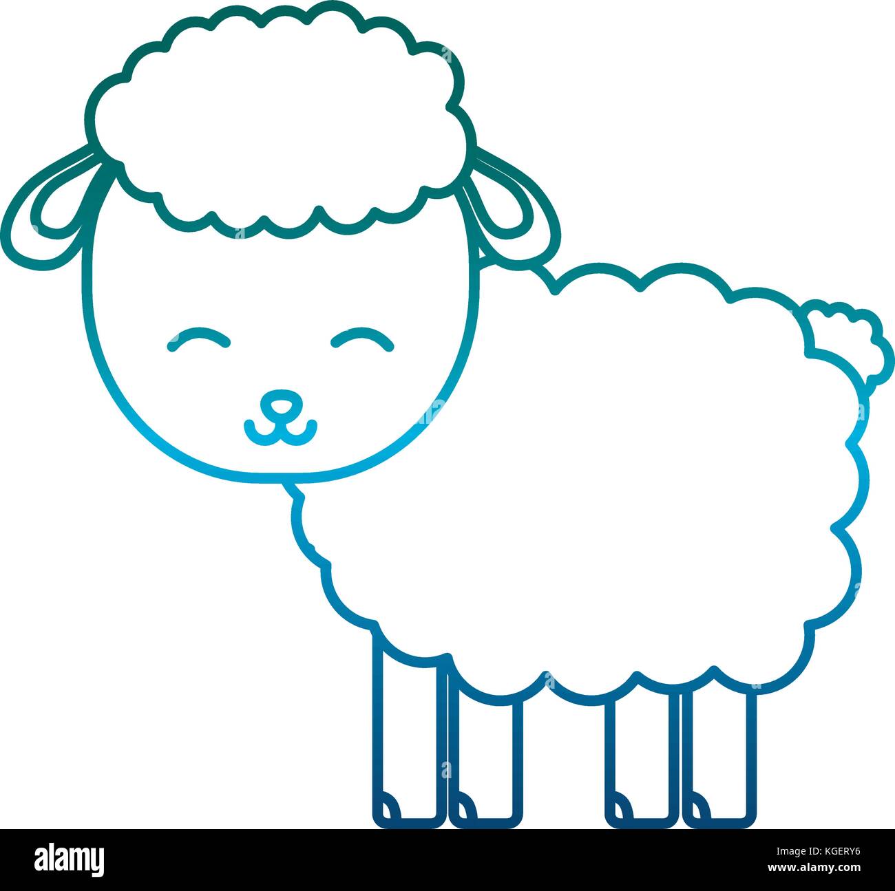 cute sheep icon Stock Vector Image & Art - Alamy